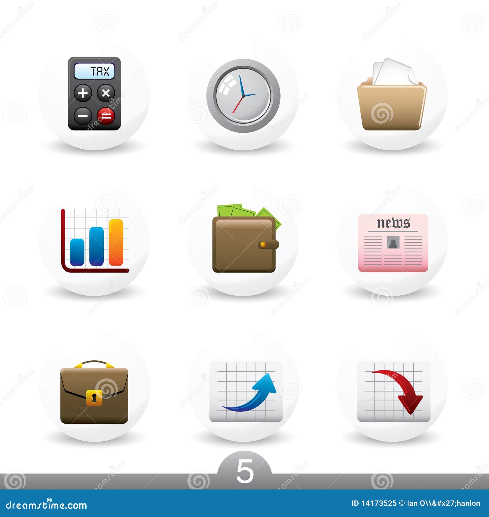 Business Buttons...series No.5 Stock Vector - Illustration of button ...