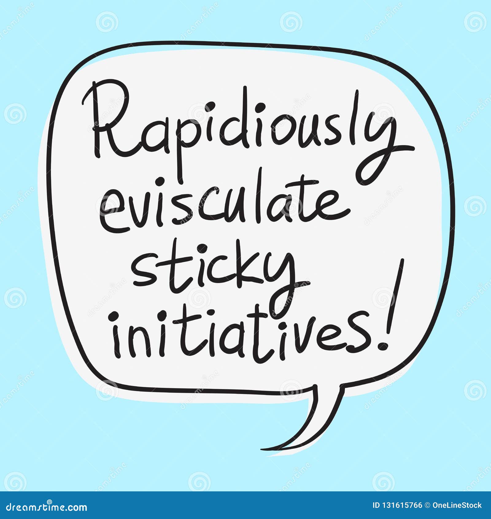 Motivational Speech Bubble Business Buzzwords Stock Illustration ...