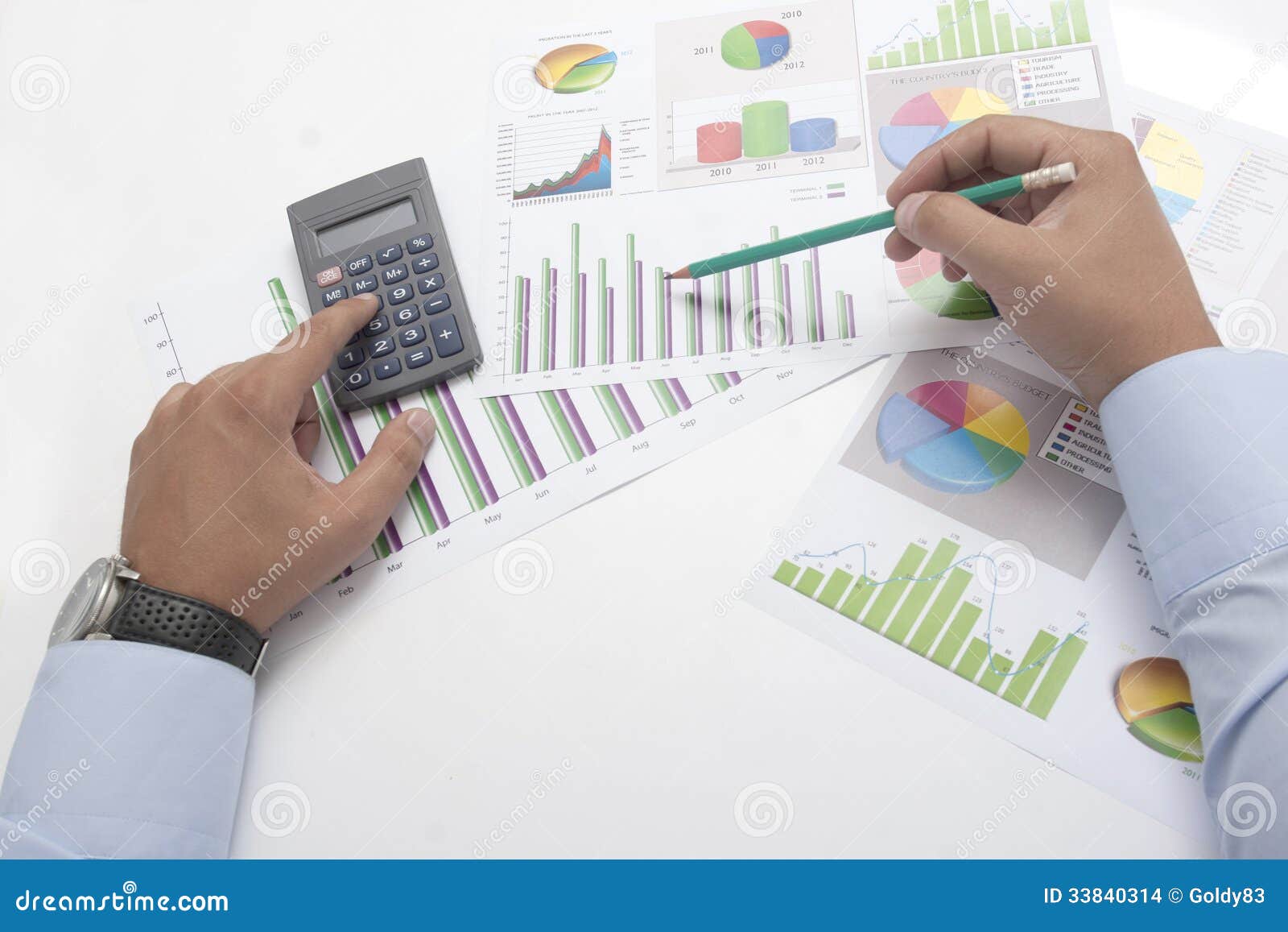 Business Calculation stock photo. Image of human, account - 33840314
