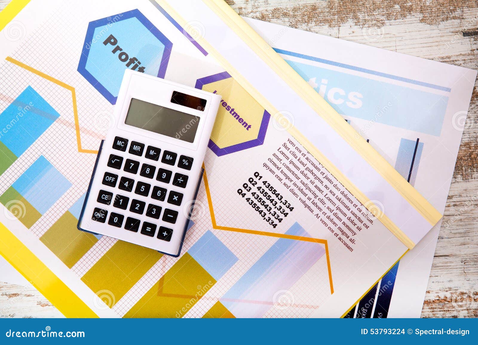 Business Calculation in the Office Stock Photo - Image of analysis ...