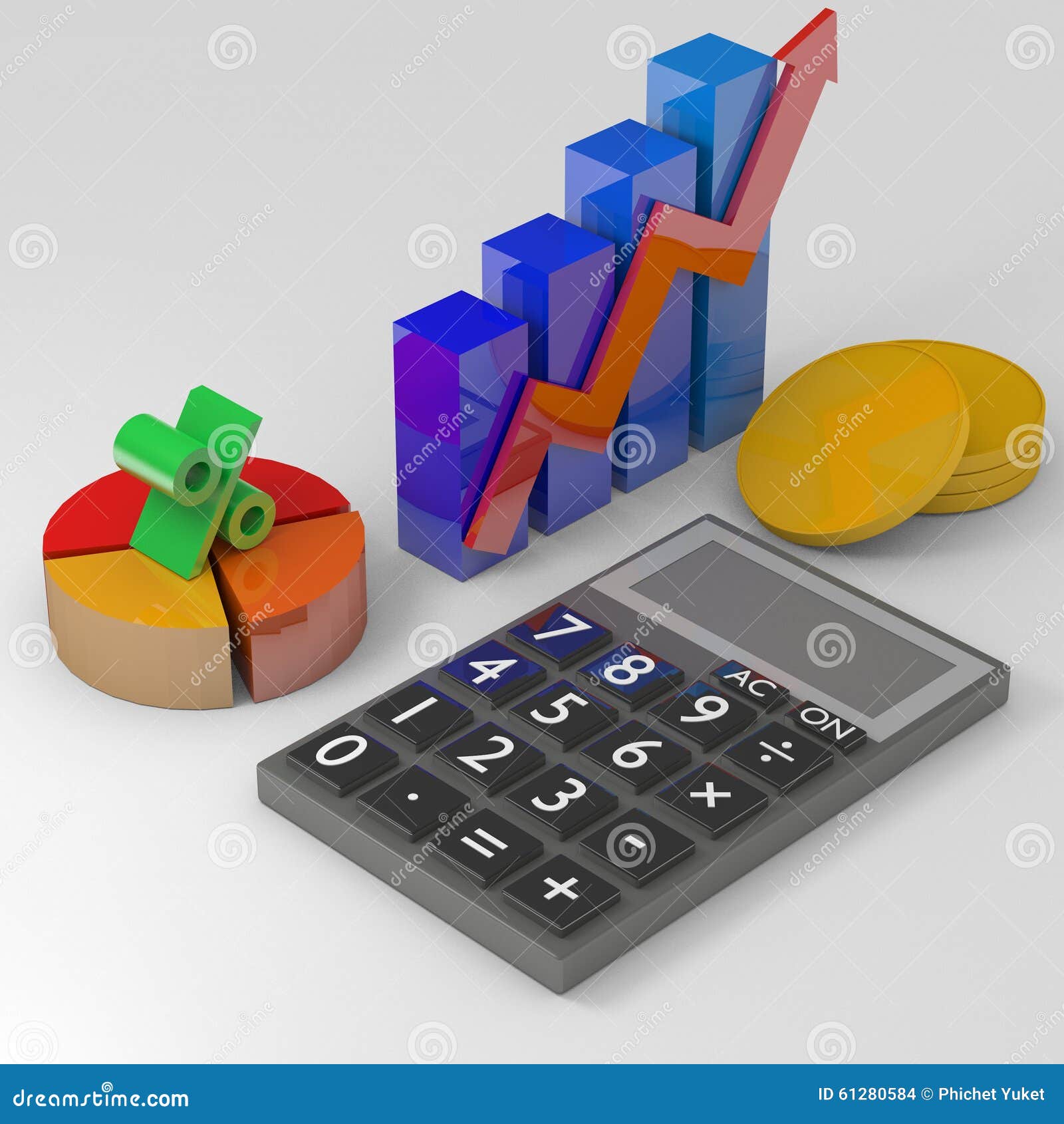 Business calculator stock illustration. Illustration of credit - 61280584