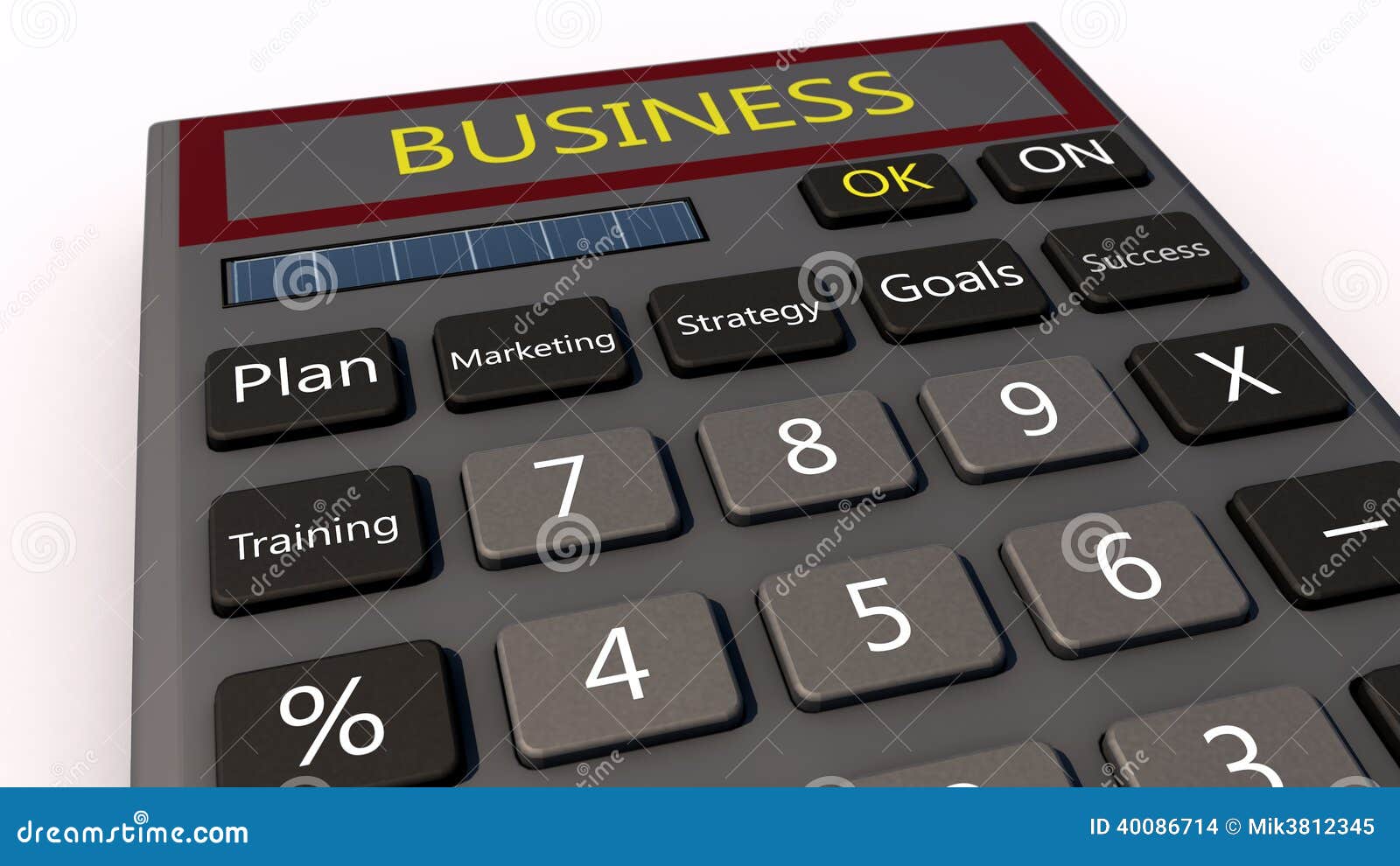 Business calculator stock illustration. Illustration of telephony ...