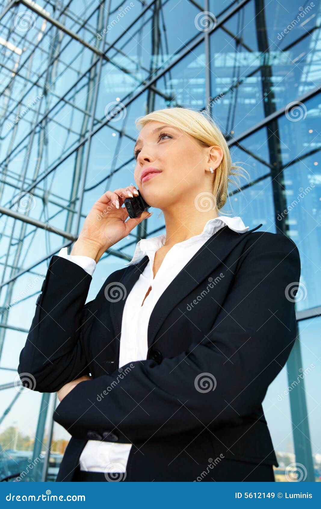 Business call stock image. Image of outside, pretty, person - 5612149