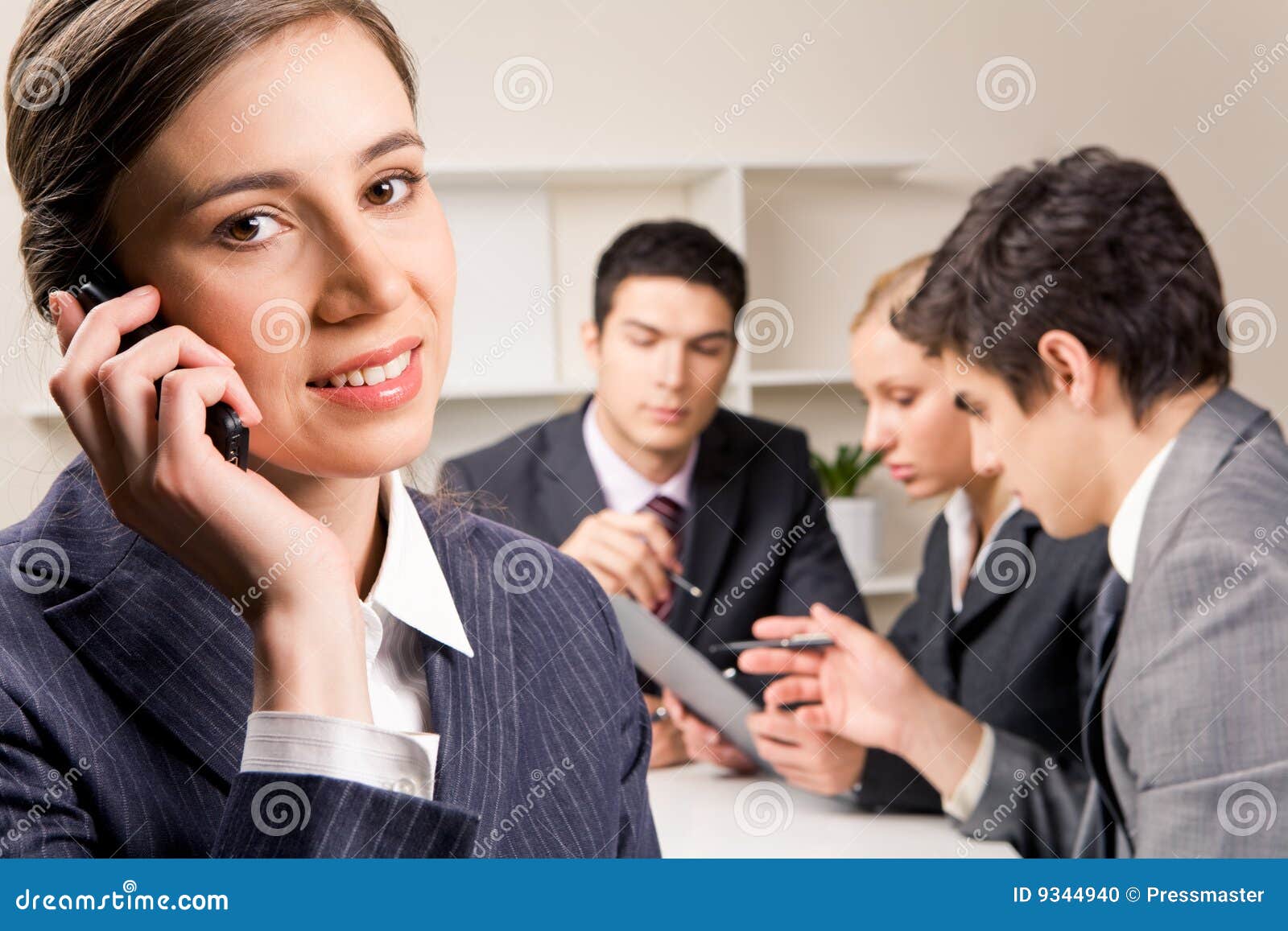 Business call stock photo. Image of male, employer, holding - 9344940