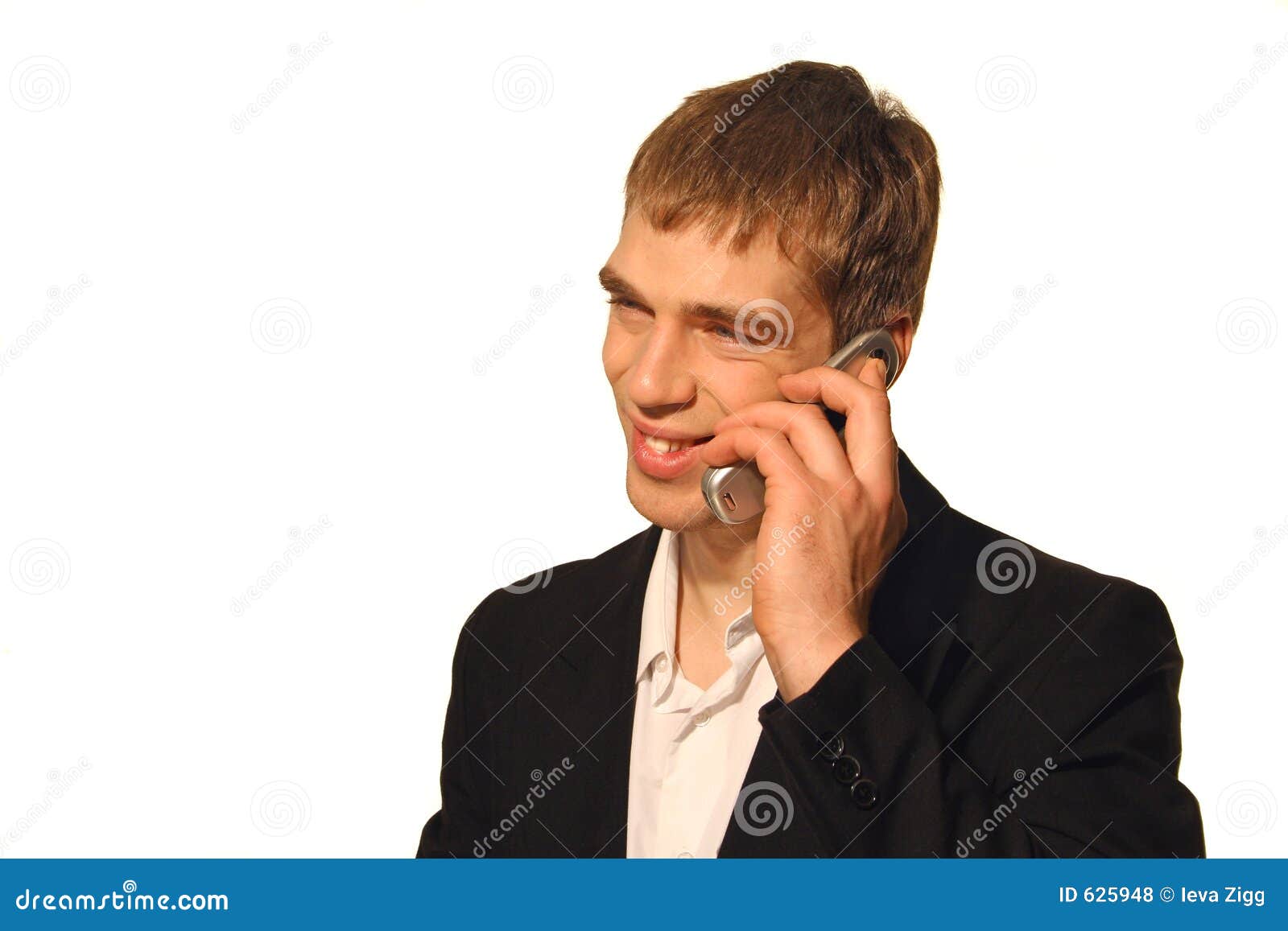 Business call - smile stock photo. Image of marketing, black - 625948