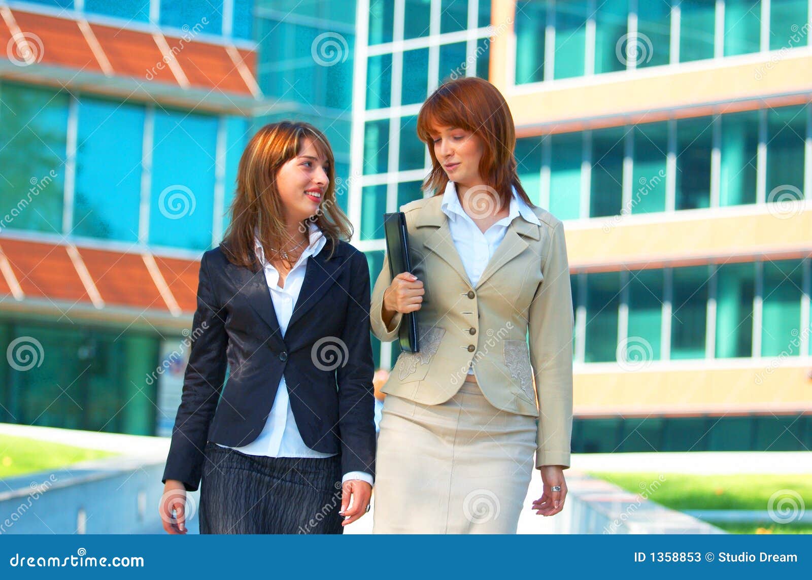 Business campus women stock image. Image of girls, confident - 1358853