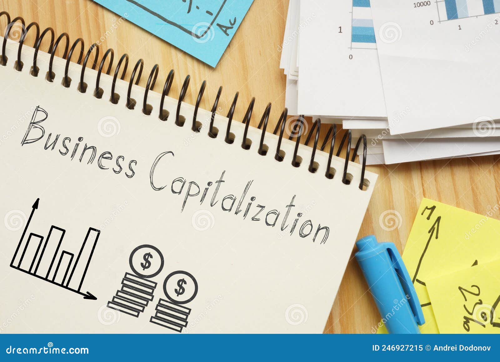 Business Capitalization is Shown Using the Text Stock Image - Image of ...