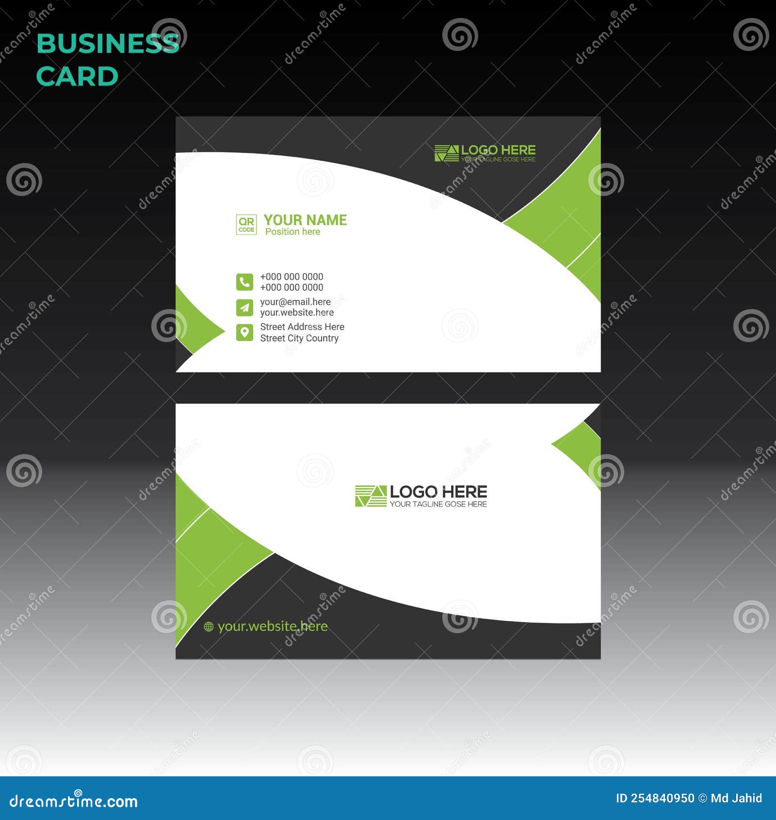 Business Card for Any Best Use Stock Vector - Illustration of card ...