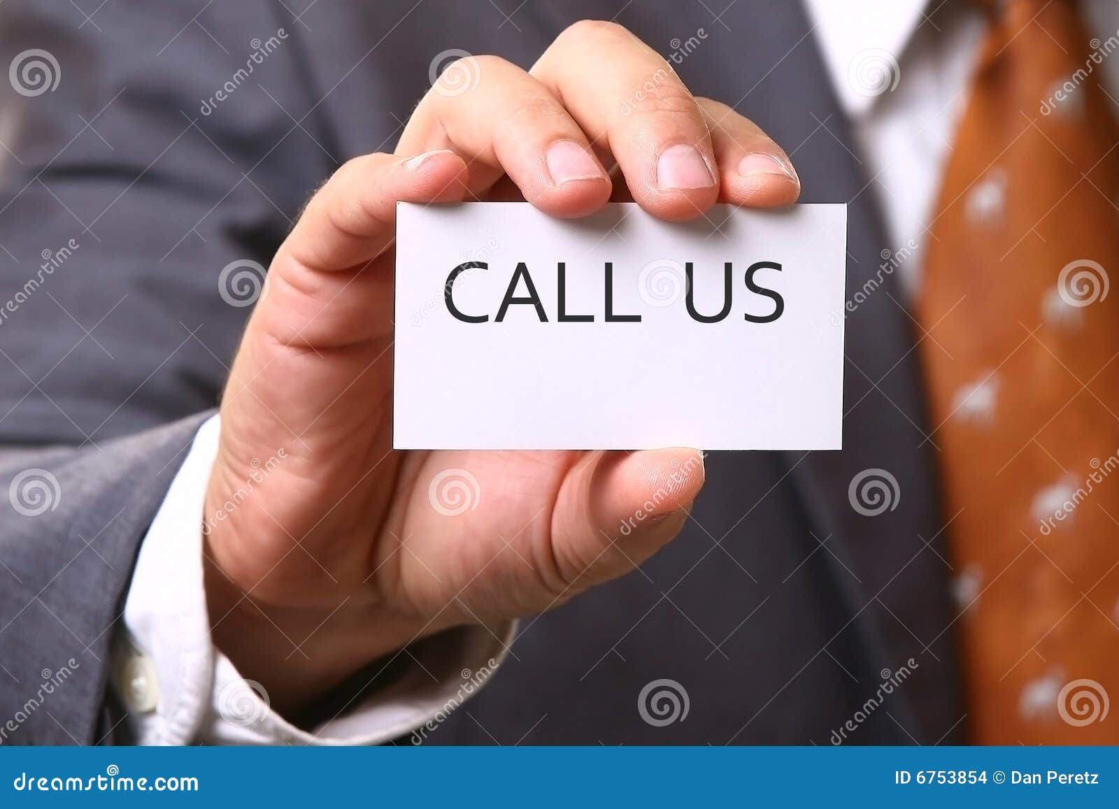 Business card with CALL US stock photo. Image of formal - 6753854
