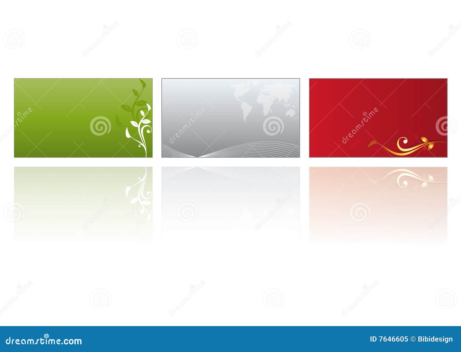 Business Card Collection 2 stock vector. Illustration of earth - 7646605