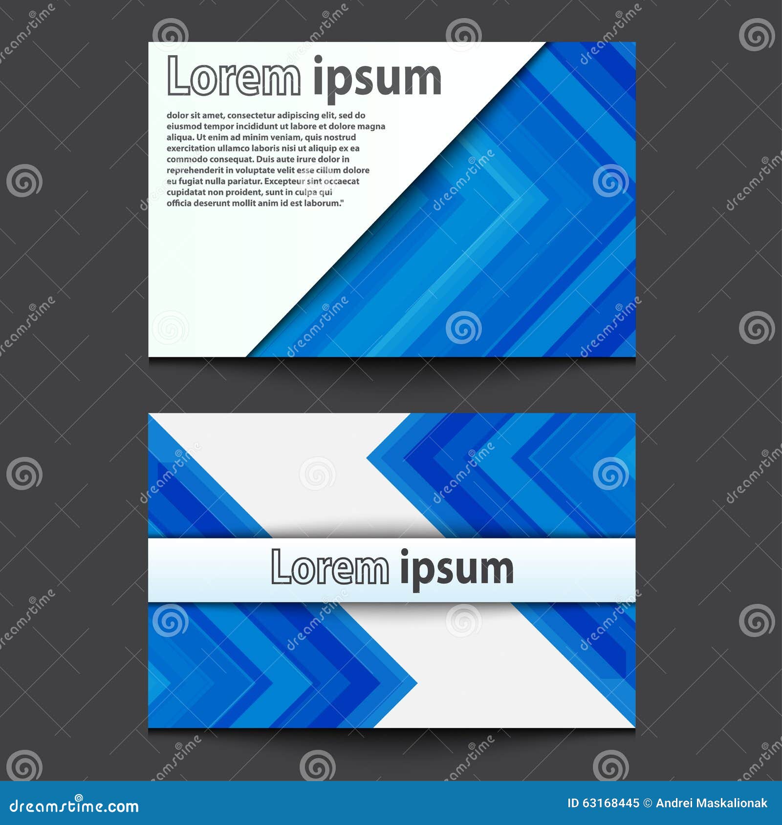 Business Card Design blue stock vector. Illustration of creative - 63168445