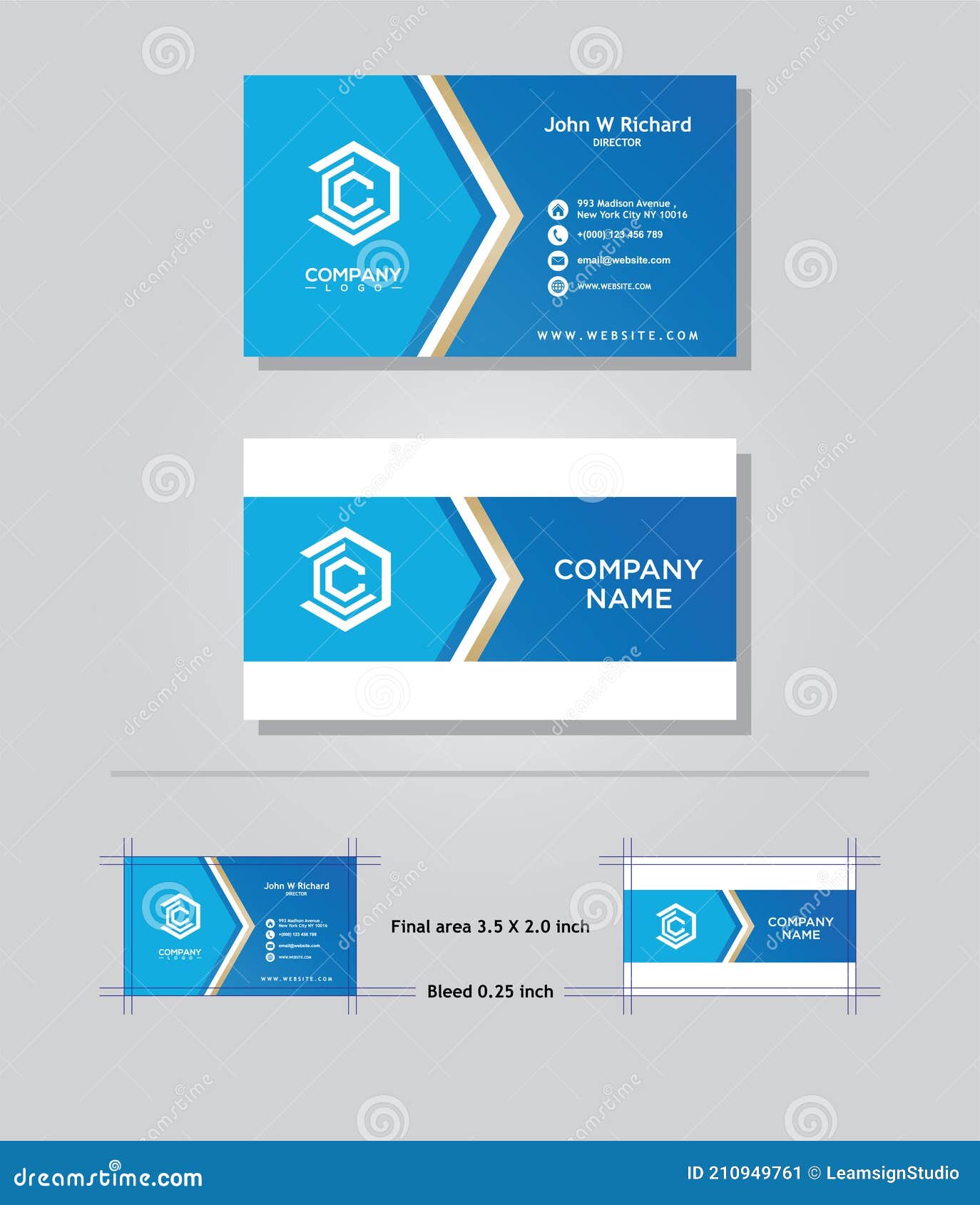 Business Card Design Vector Stock Vector - Illustration of isolated ...