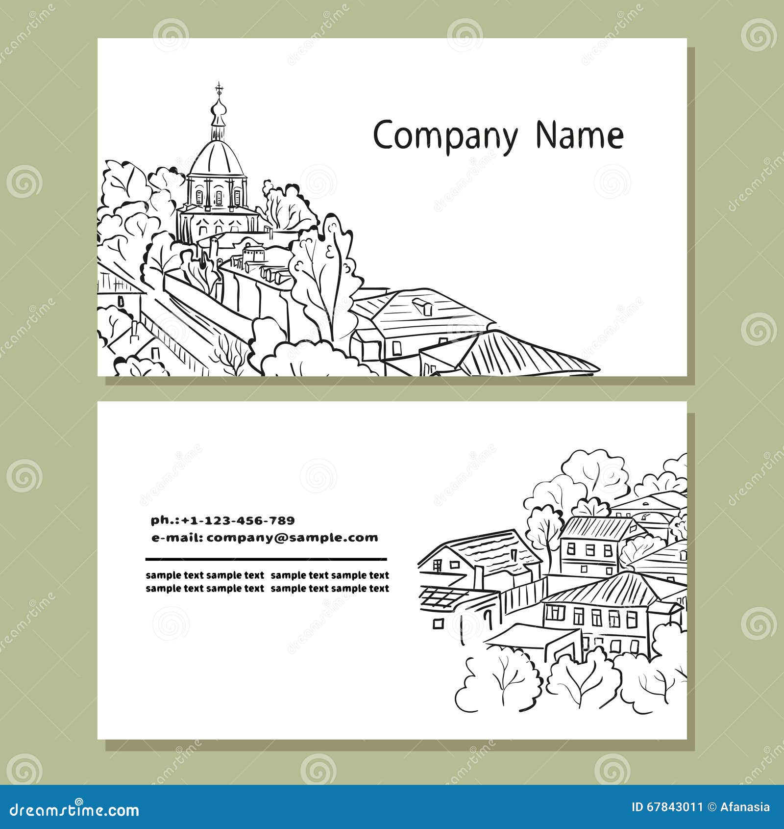 Draw Able Visiting Card Design