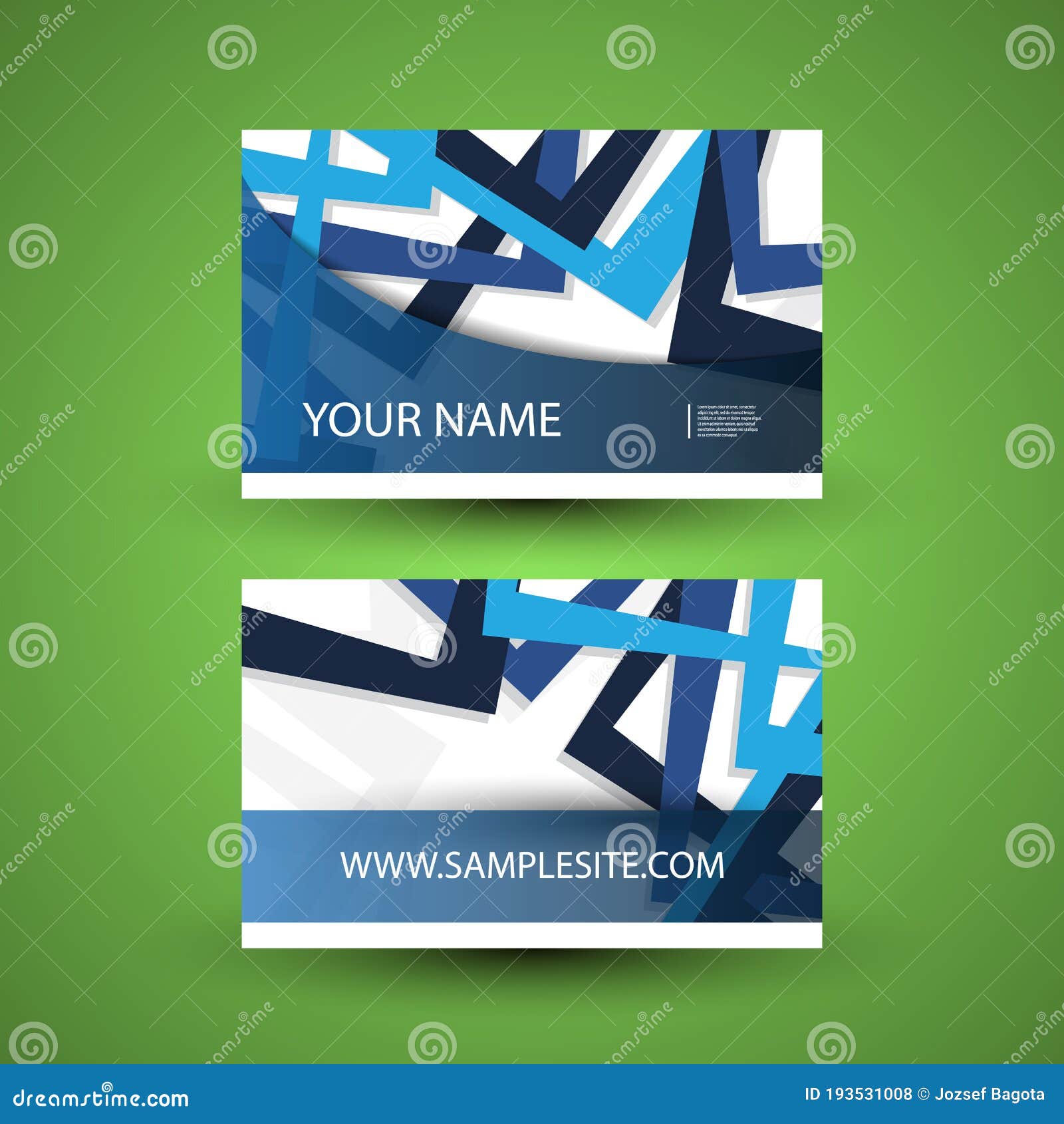 Business Card Design with Frames Stock Vector - Illustration of gift ...