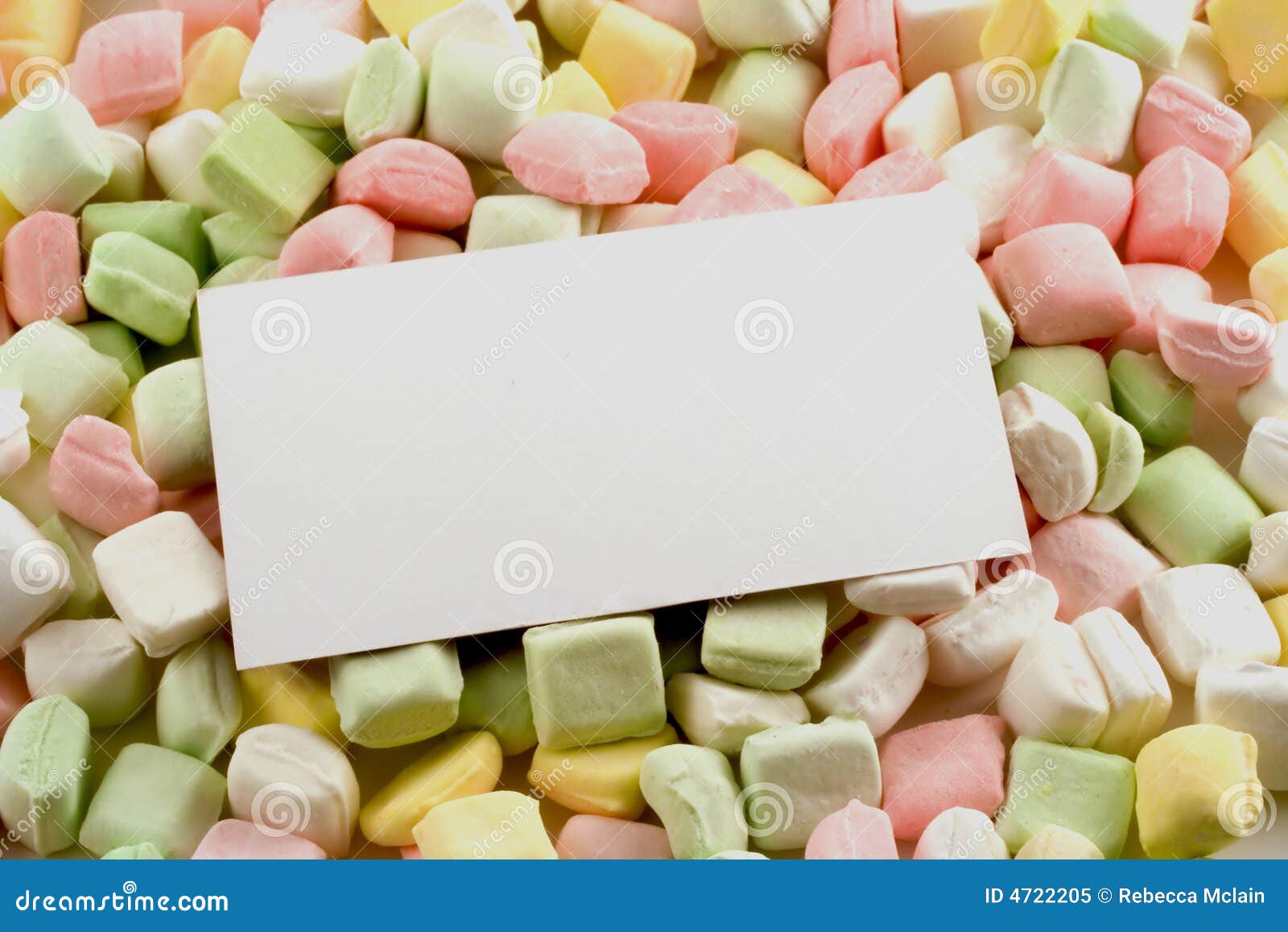 Business Card On Dinner Mints Picture. Image: 4722205