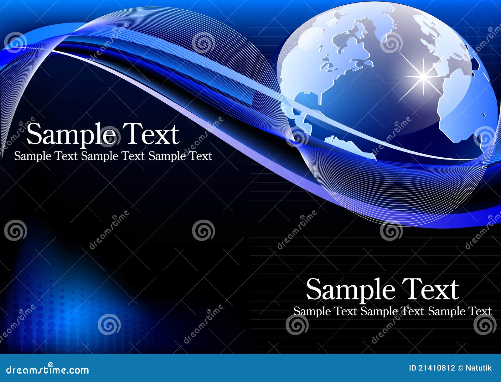 Business card with earth stock vector. Illustration of line - 21410812