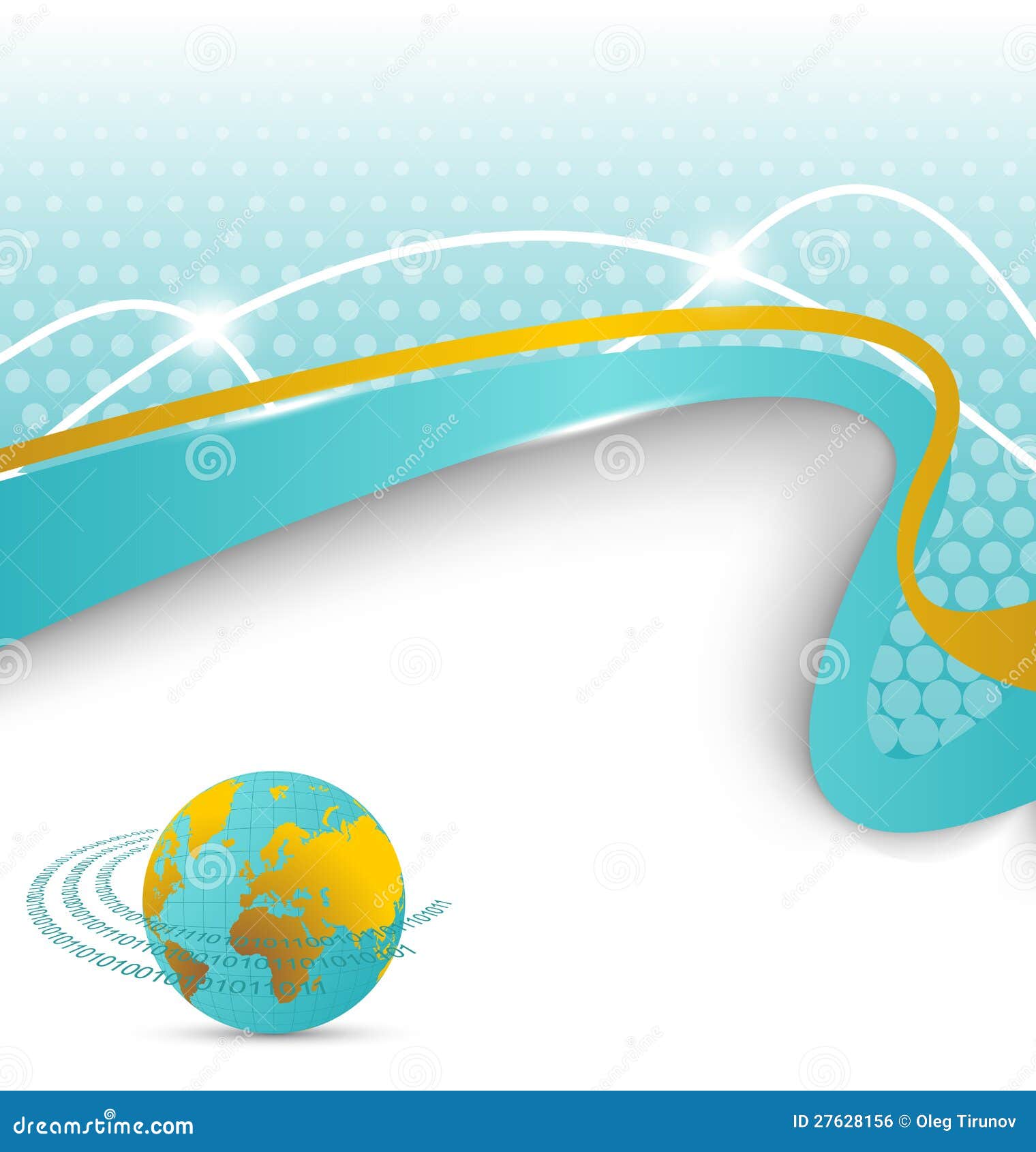 Business Card with Earth Planet Stock Vector - Illustration of globe ...