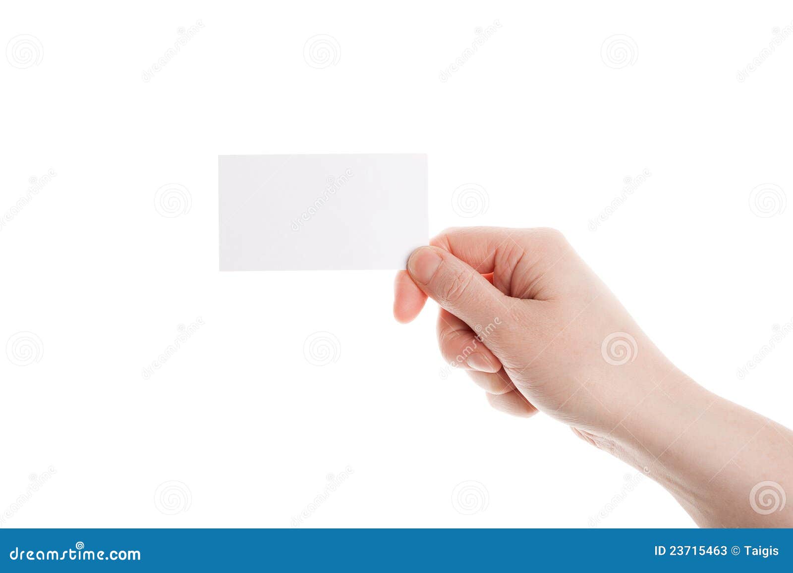 Business Card in Female Hand Stock Image - Image of abstract, banner ...