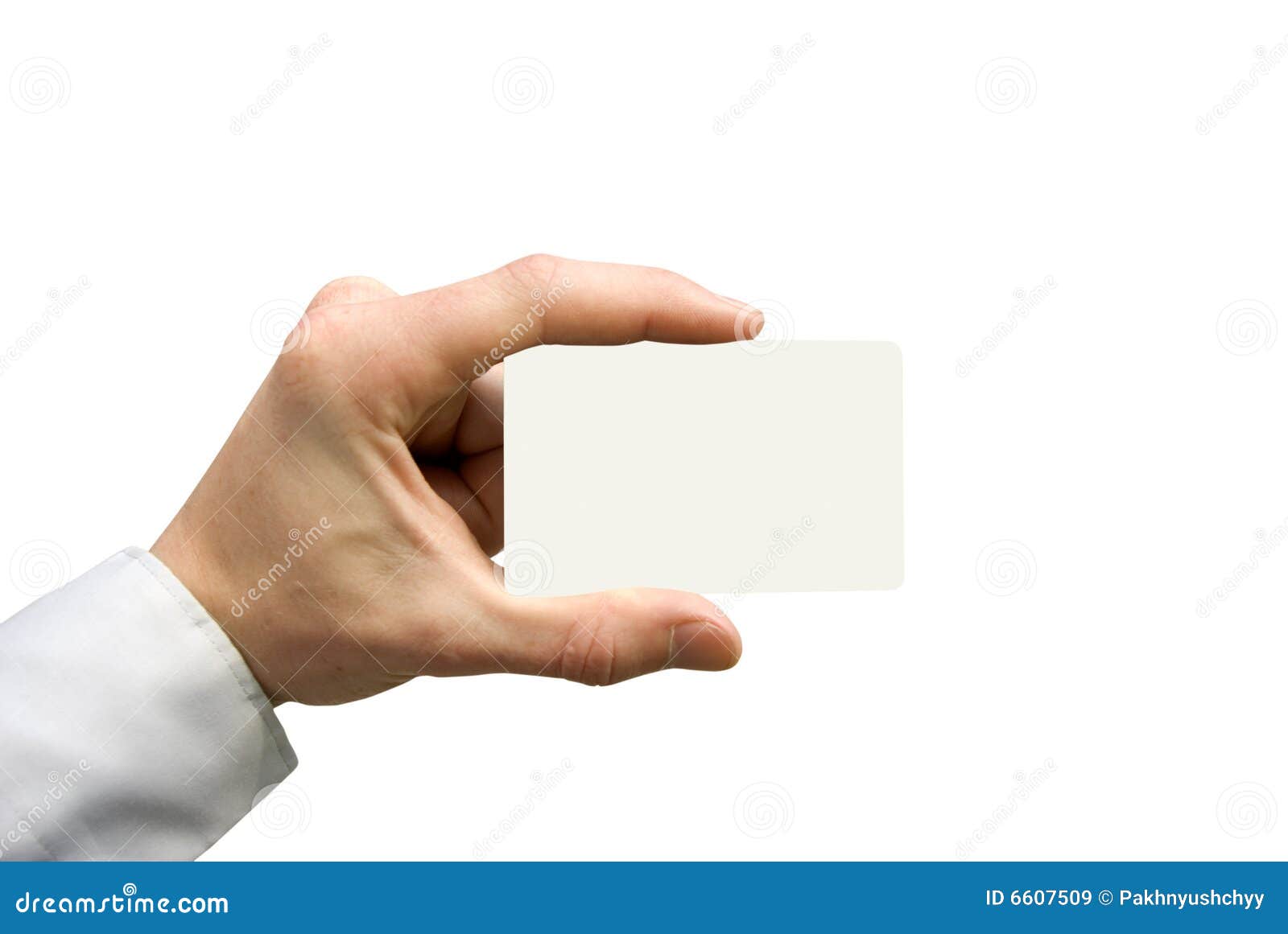 Business Card In Hand Picture. Image: 6607509