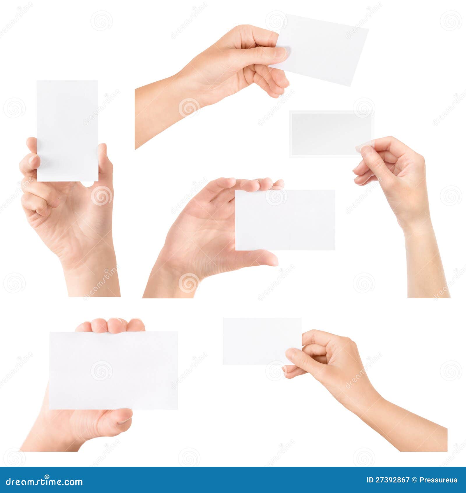 Business Card in Hand Isolated Set Stock Image - Image of glass ...