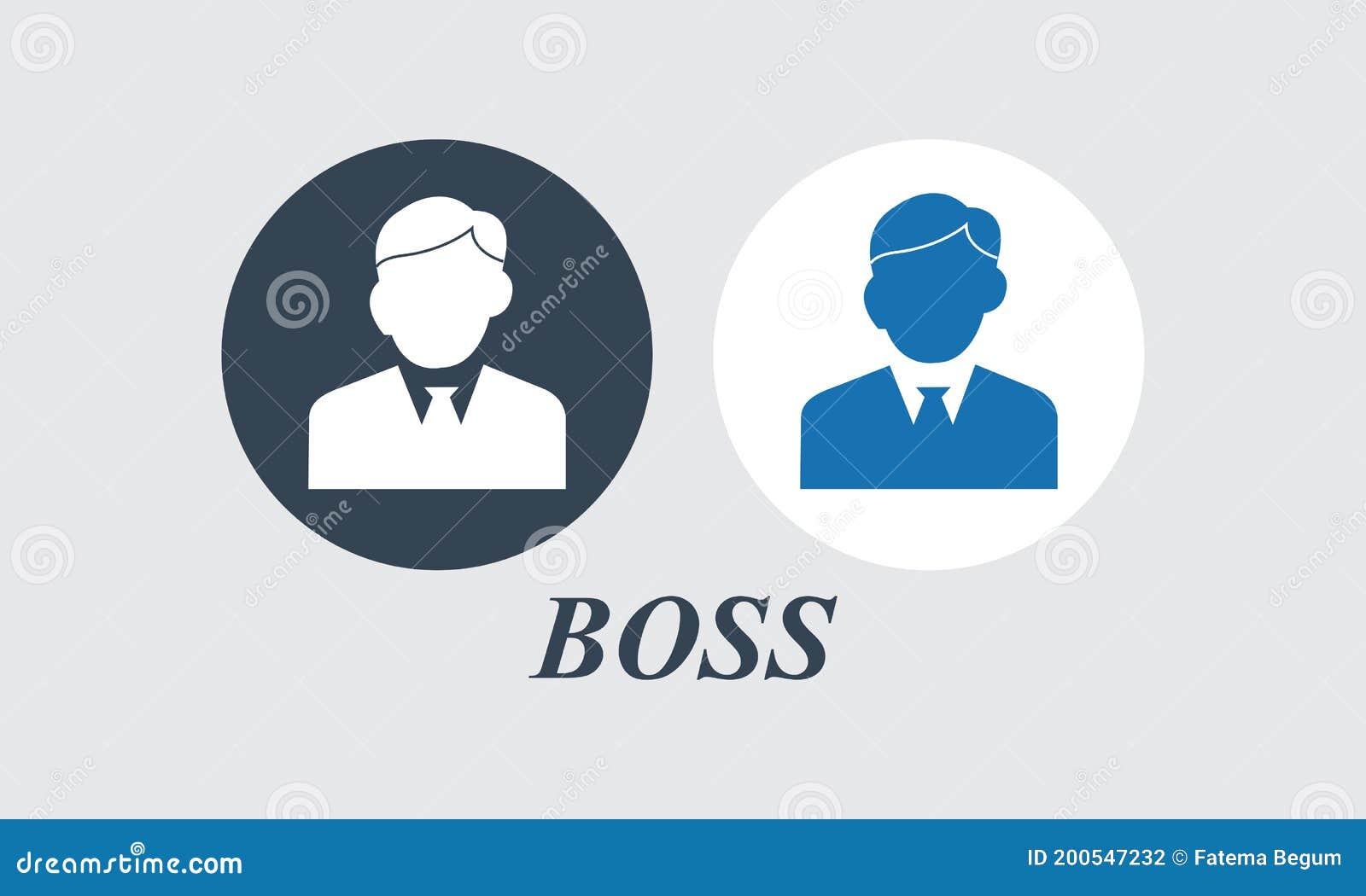 Boss, Male, Boy, Ceo Vector Icon Design. Stock Vector - Illustration of ...