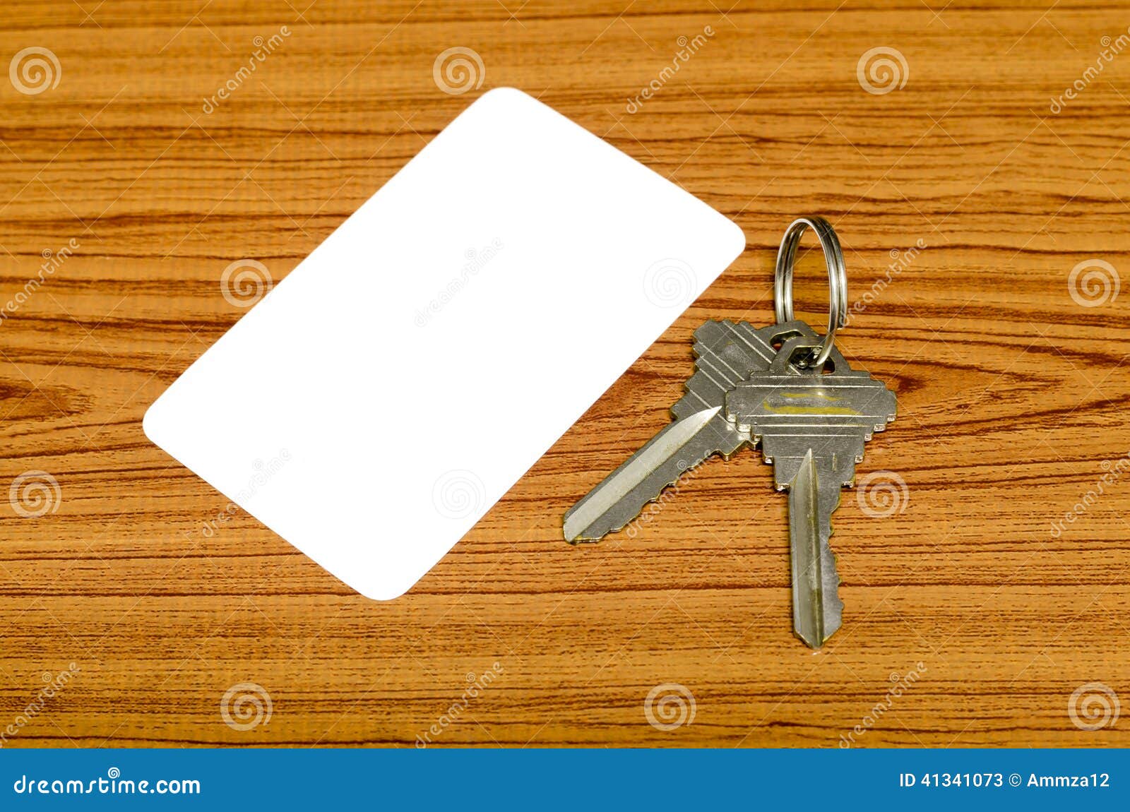 Business card and keys stock image. Image of copy, advertisement - 41341073