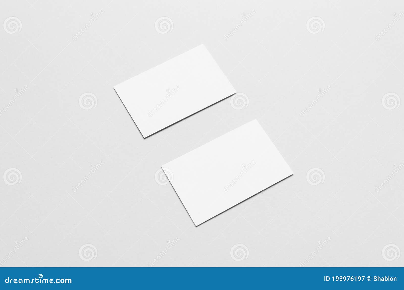 Business Card Mock-Up 85x55mm - Two Cards Stock Image - Image of simple ...