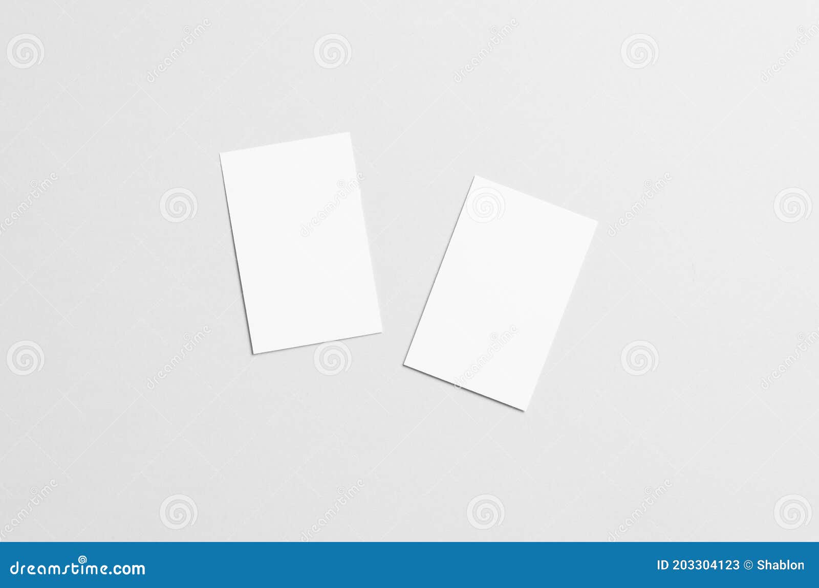 Business Card Mock-Up (85x55mm) - Two Cards Stock Image - Image of ...