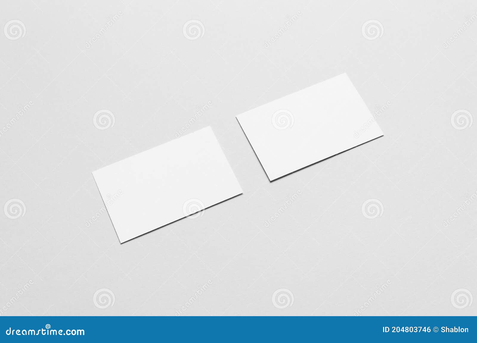 Business Card Mock-Up (85x55mm) - Two Cards Stock Photo - Image of ...