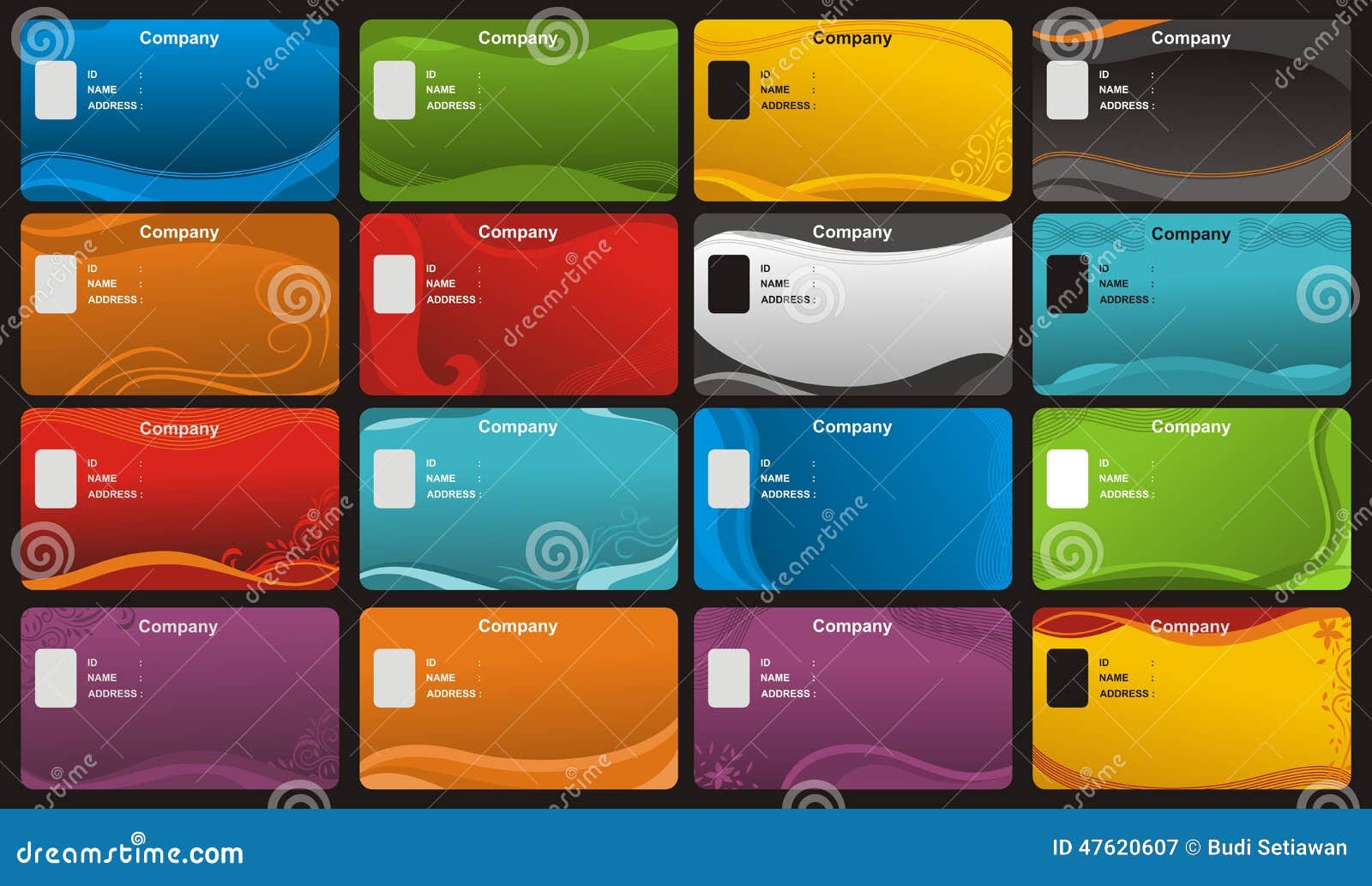 Business card pack stock vector. Illustration of card - 47620607