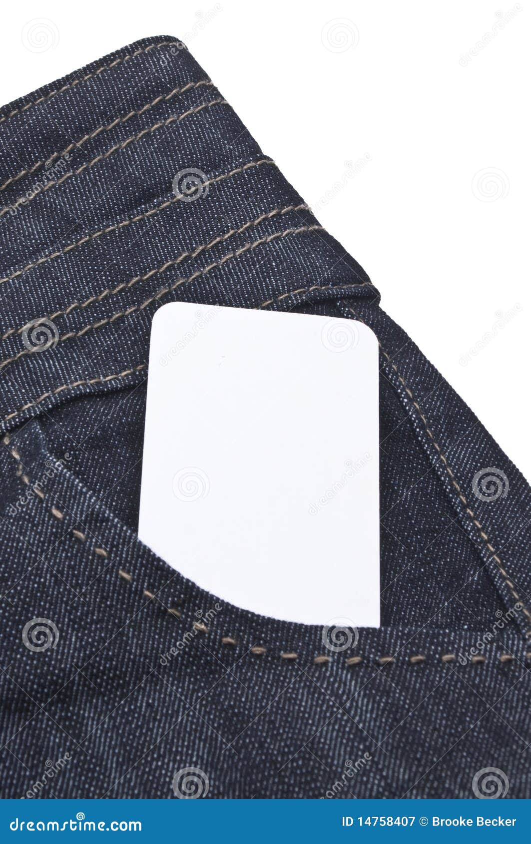 Business Card in Pocket stock image. Image of clipping - 14758407