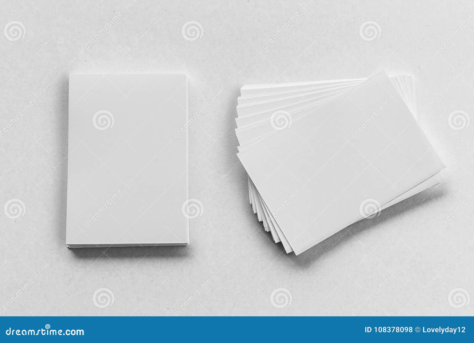 Business Card Stack on Paper White Stock Photo - Image of note ...