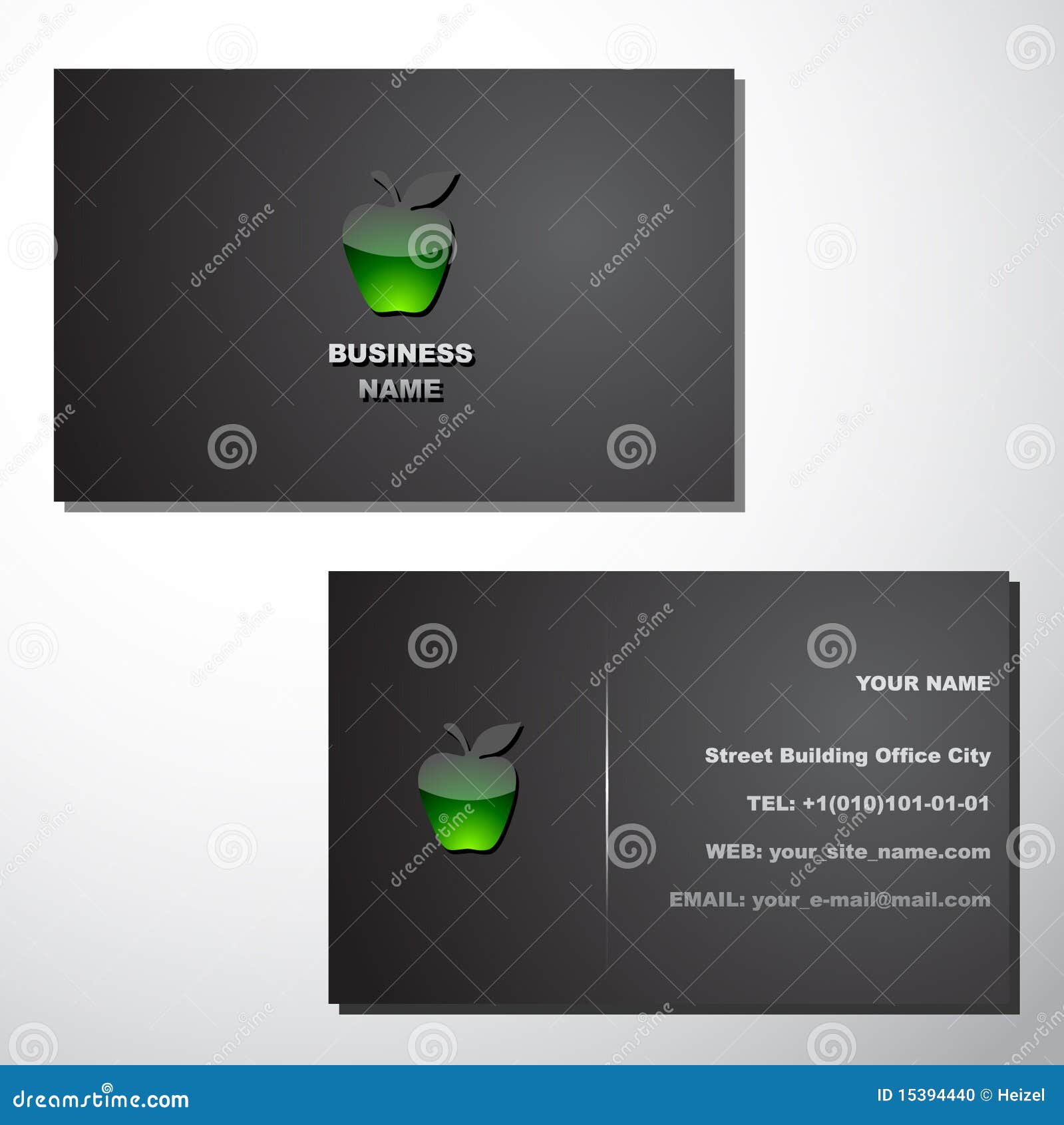 Apple Business Card Template Stock Illustrations – 1,449 Apple Business ...
