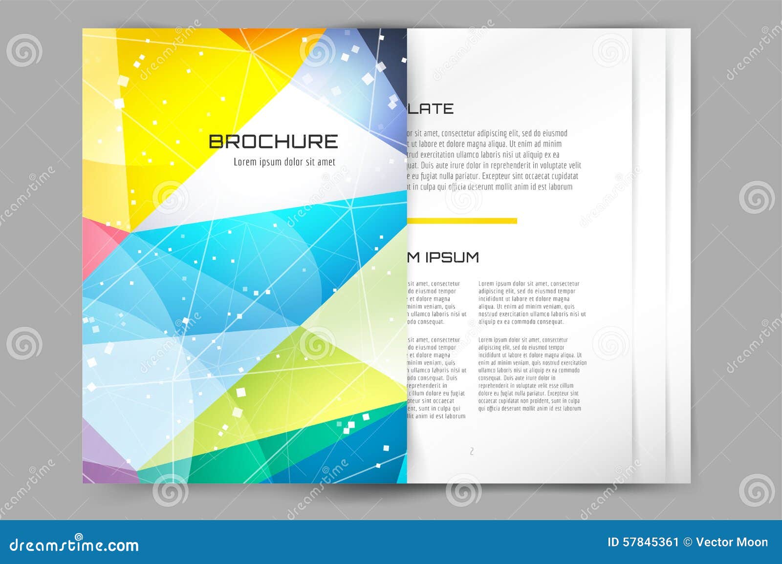 Business Card Template. Abstract Triangle Design Stock Vector ...