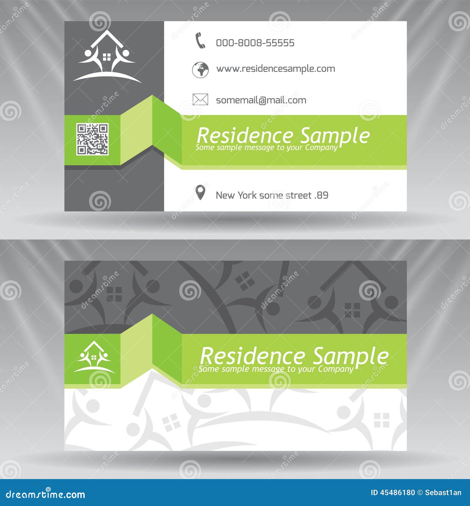 Business Card Template stock vector. Illustration of concept - 45486180