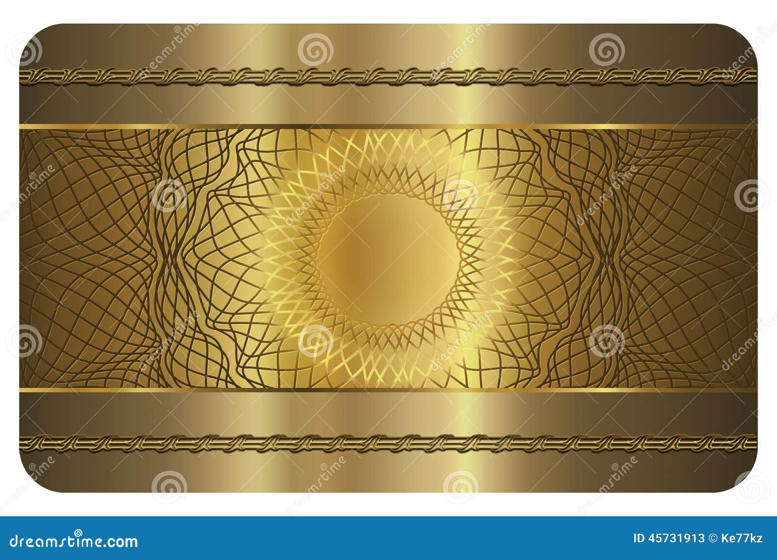 Business Card Template. Gold Card. Stock Illustration - Illustration of ...