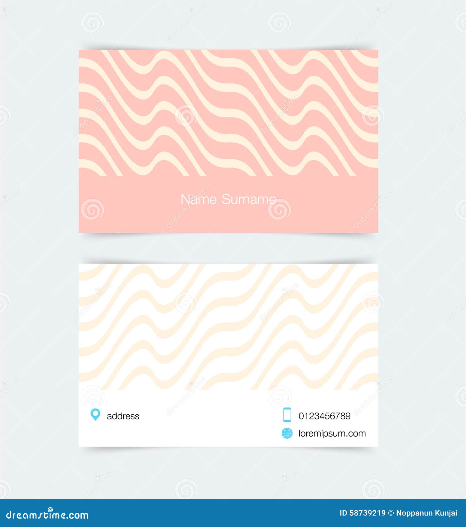 Business card template stock vector. Illustration of mobile - 58739219