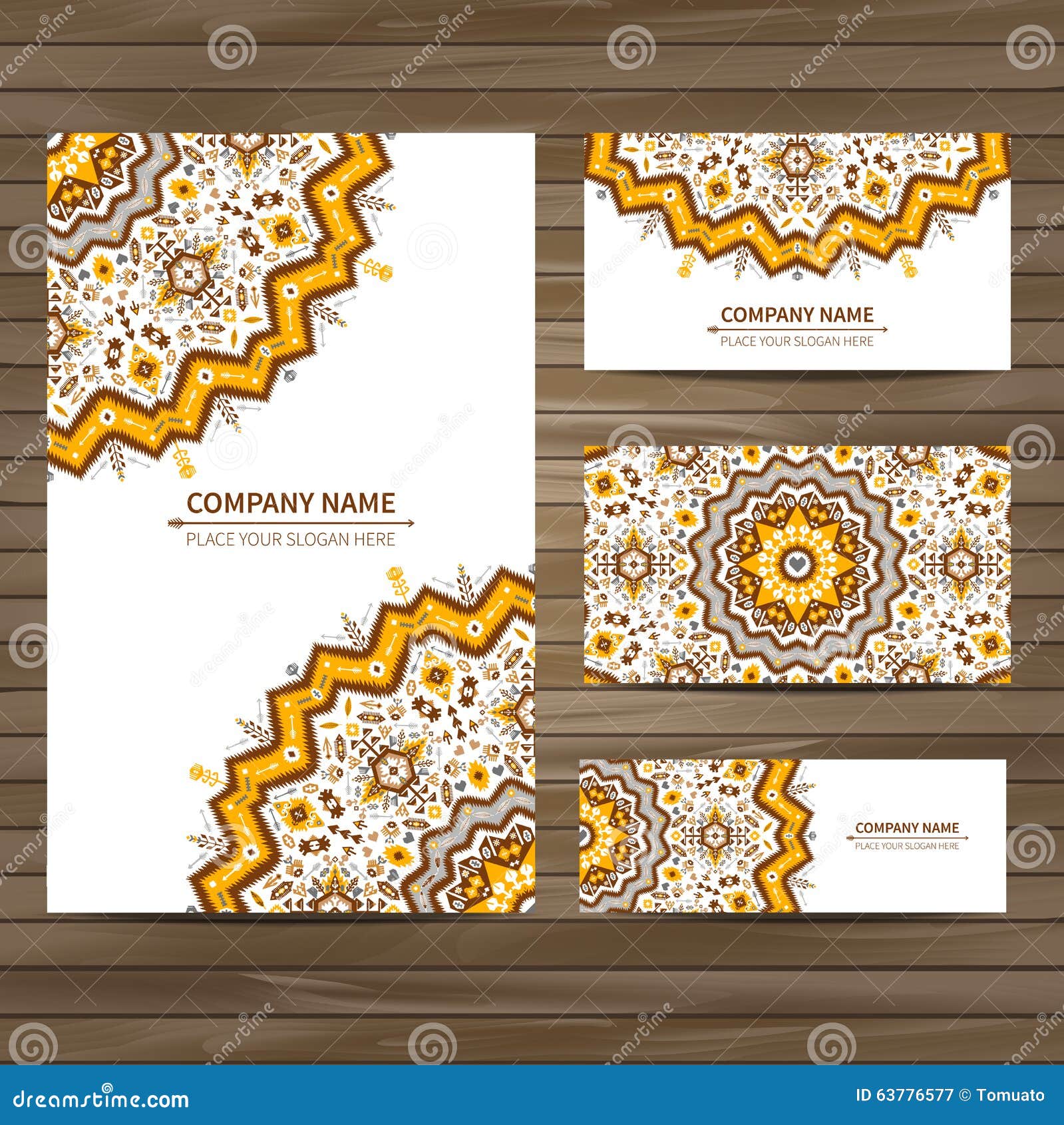 Business Card Template. Vector Illustration in Native Style Stock ...