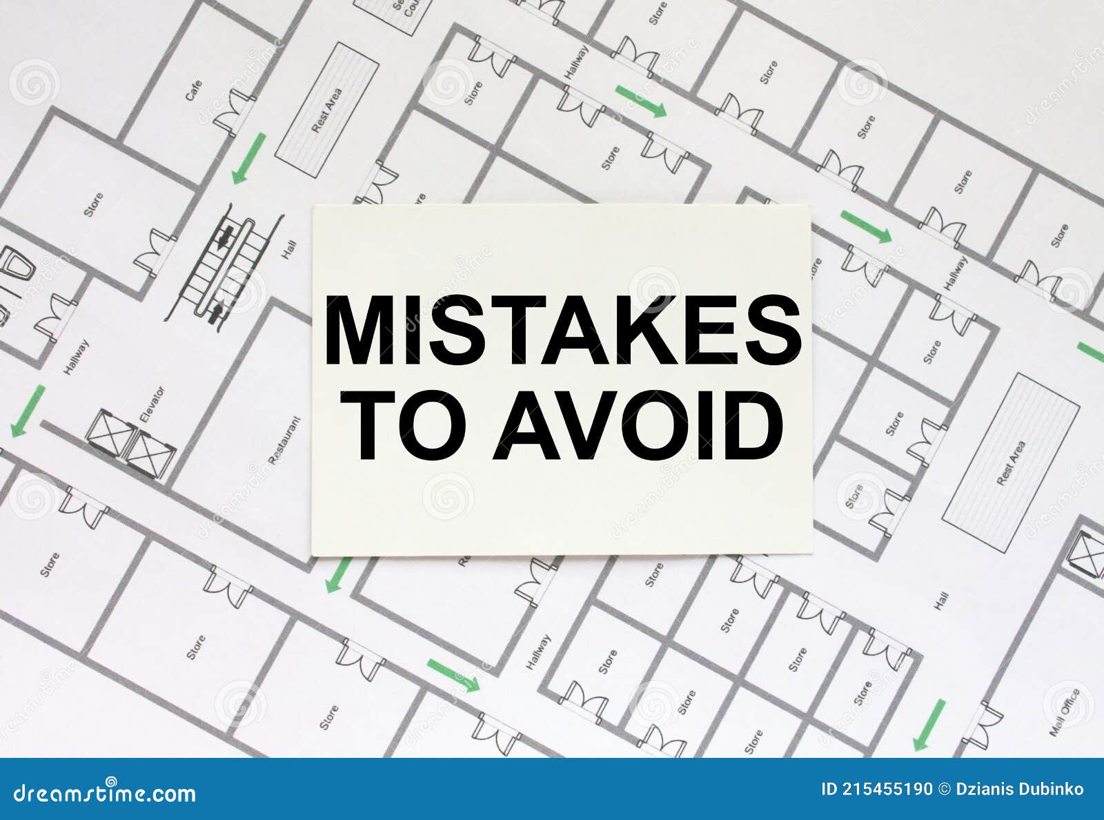 Business Card with Text Mistakes To Avoid on a Construction Drawing ...