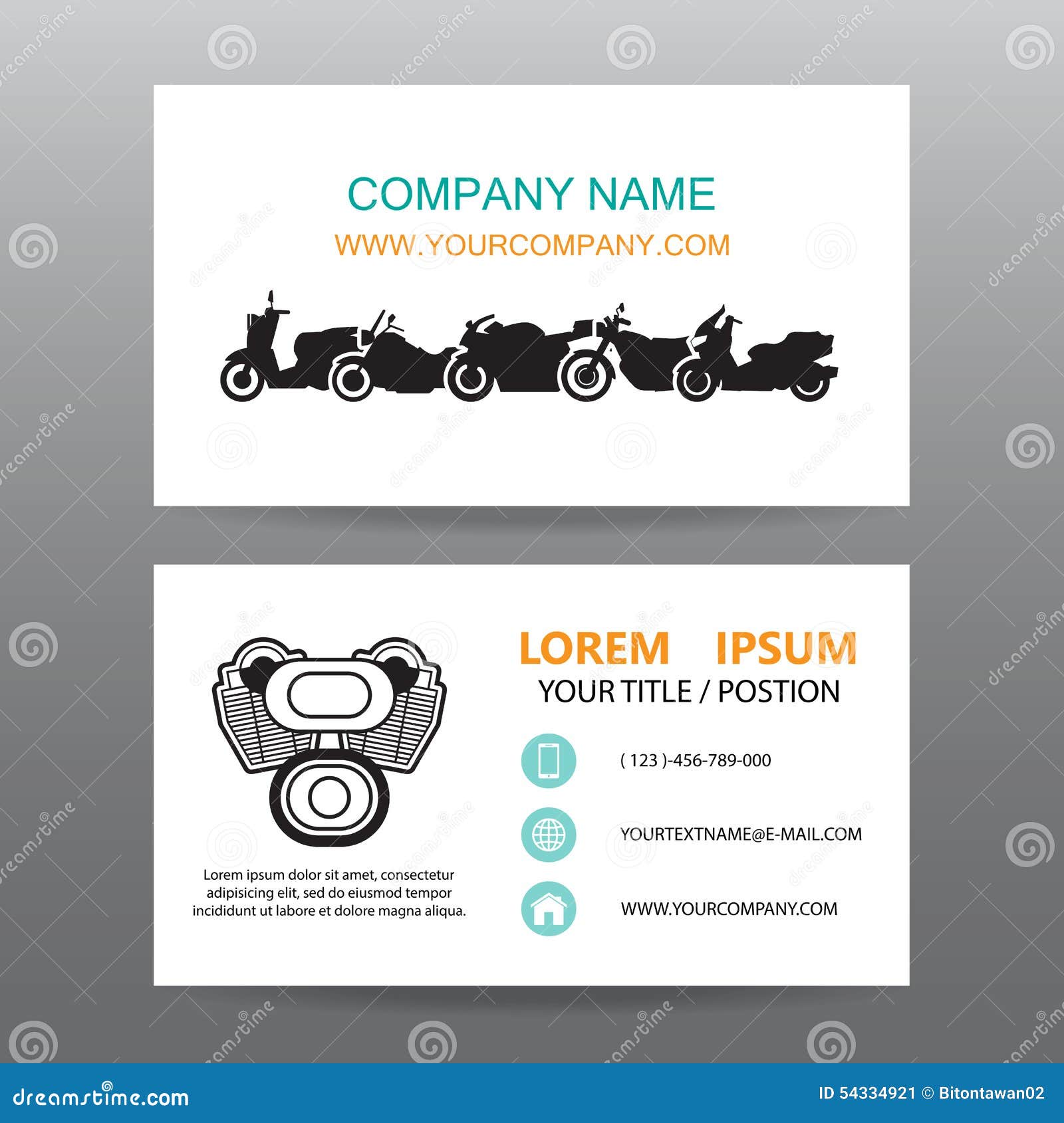 Business Card Vector Background,Motorcycle Showrooms Stock Vector ...