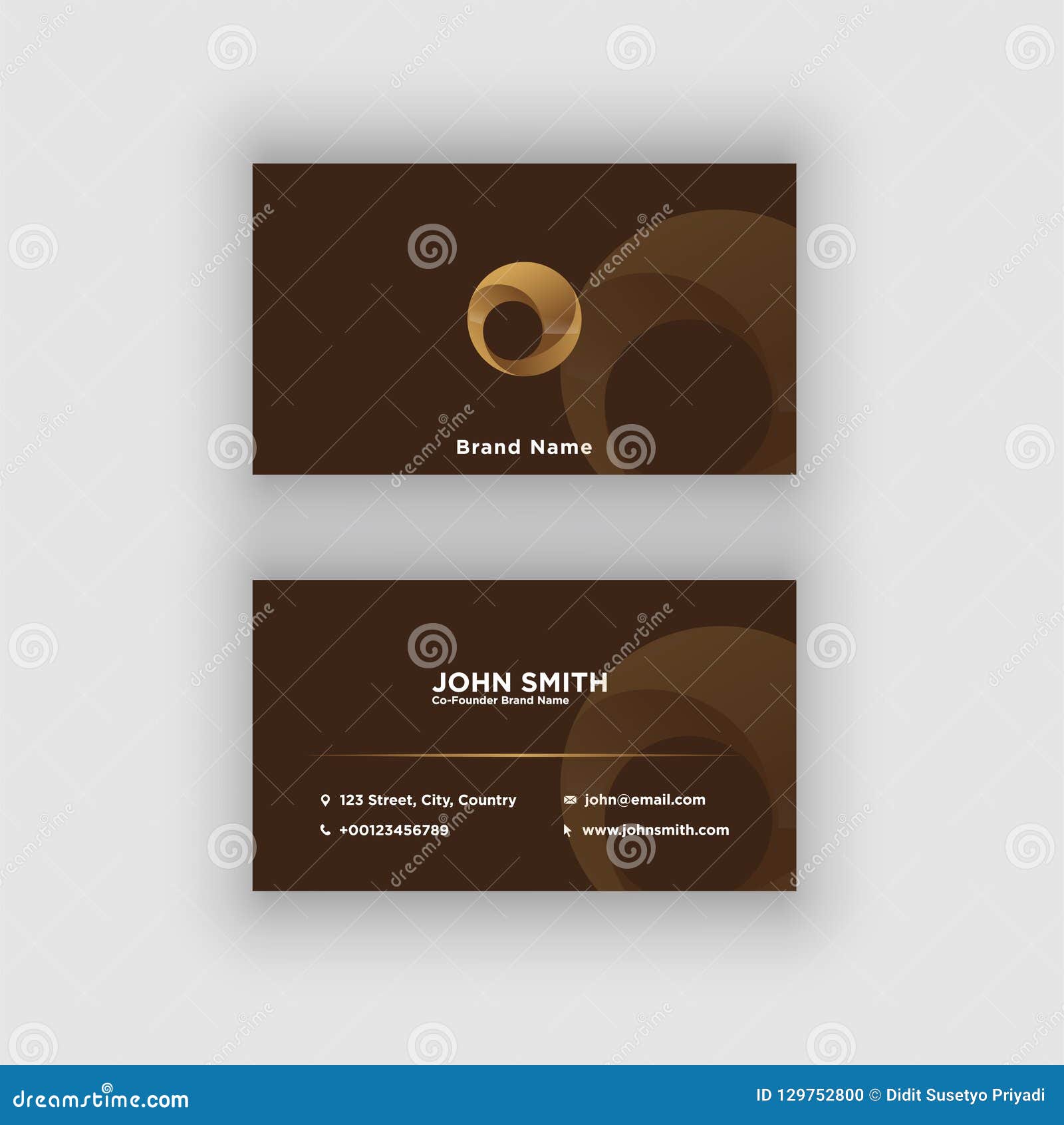 Business Card. Vector. Exclusive and Modern Design Stock Illustration ...