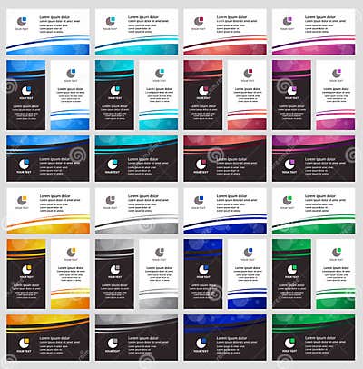 Business cards collection stock vector. Illustration of bright - 14374565