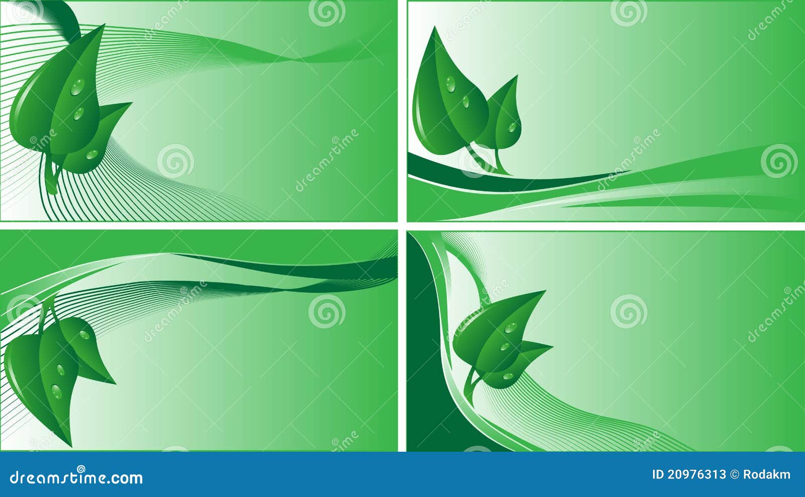 Business cards ECO stock vector. Illustration of collection - 20976313