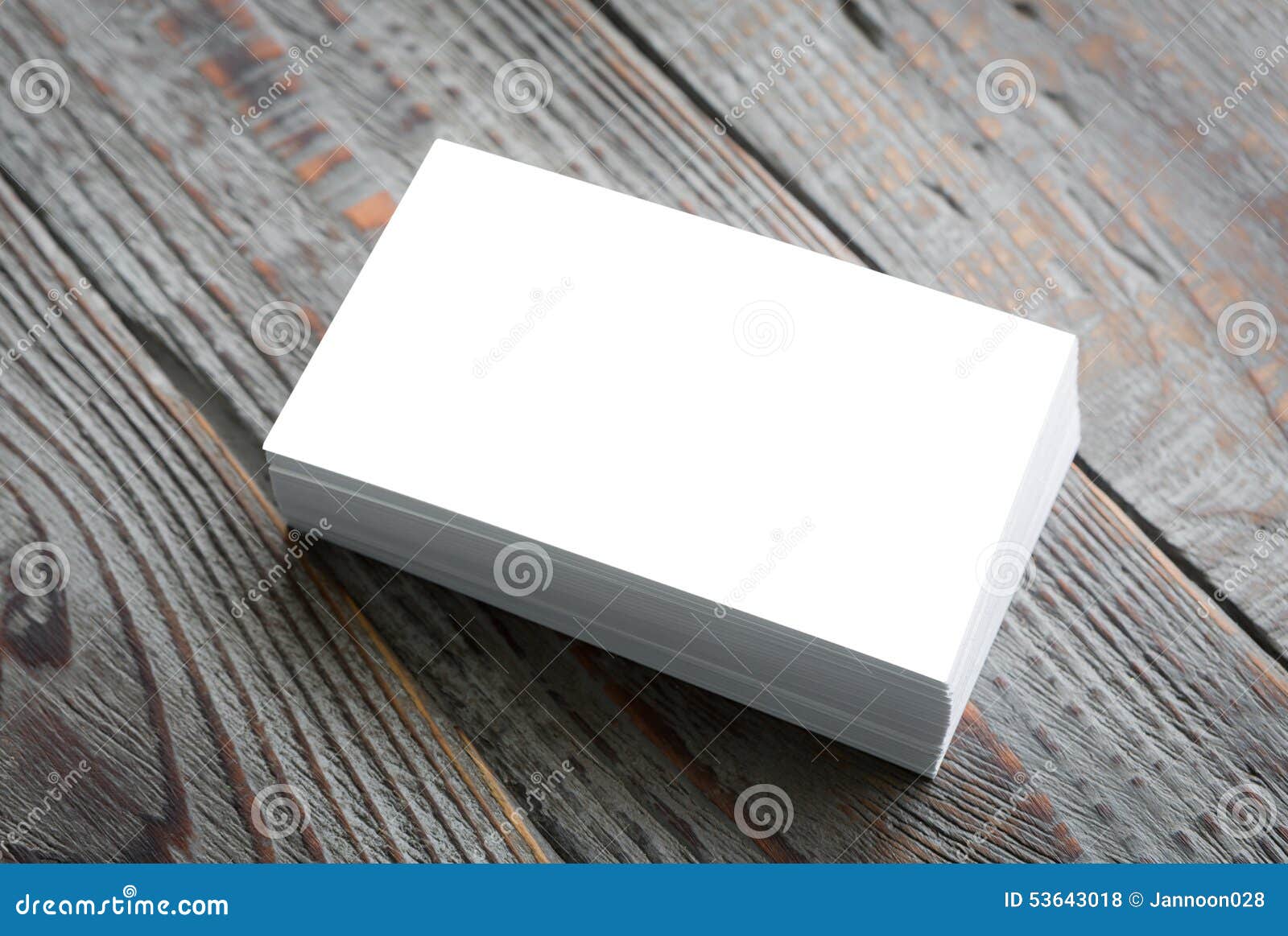 Business Cards on Wood Table Stock Photo - Image of table, book: 53643018