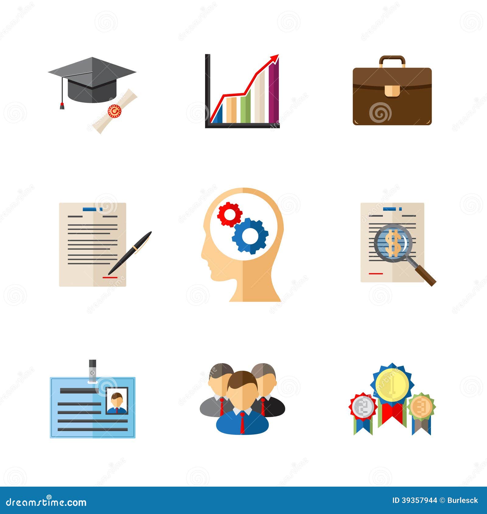 Business Career Success Vector Concept. Symbol Of Achievement ...
