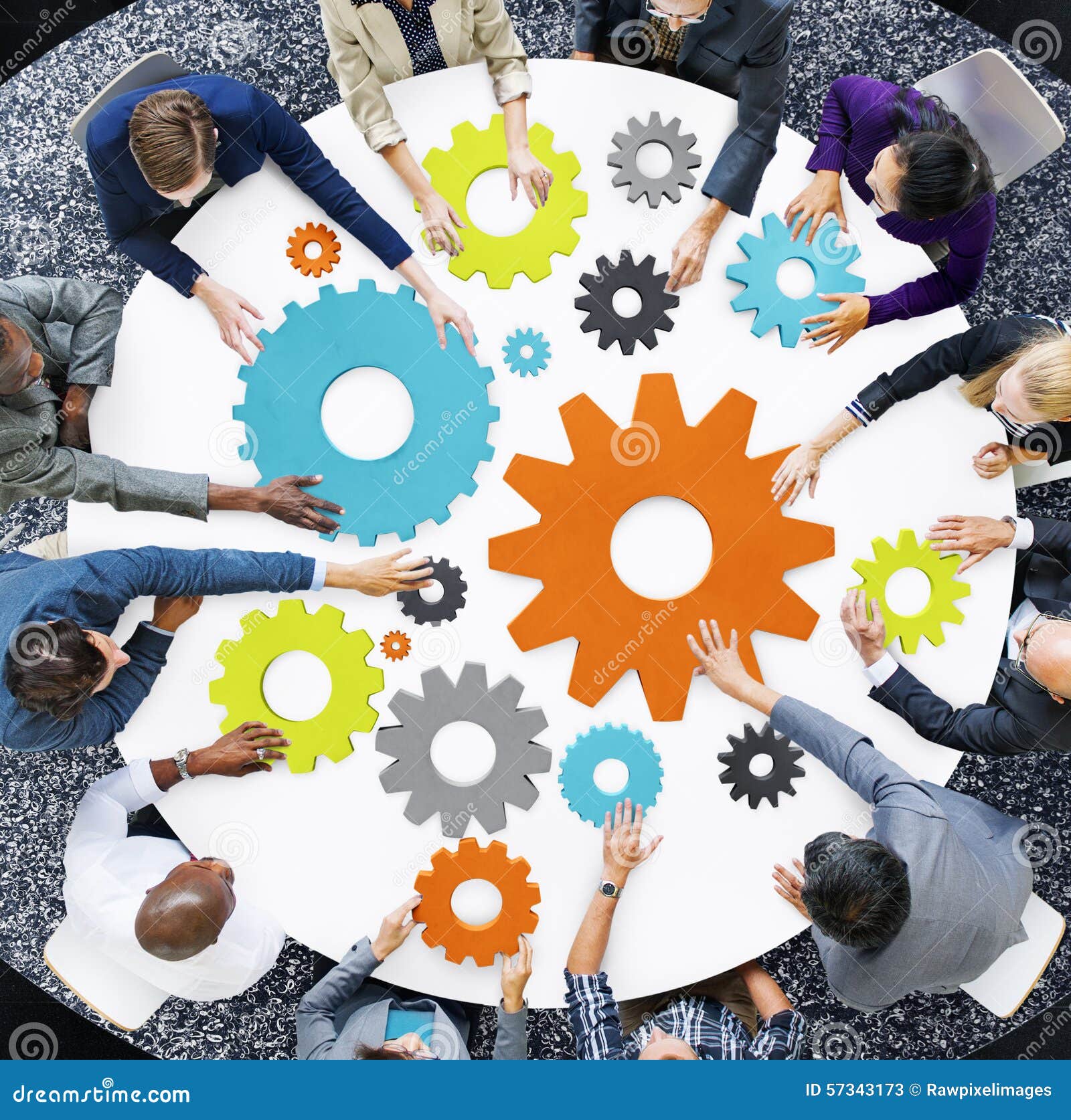 Business Casual Teamwork Support Strategy Planning Concept Stock Image ...