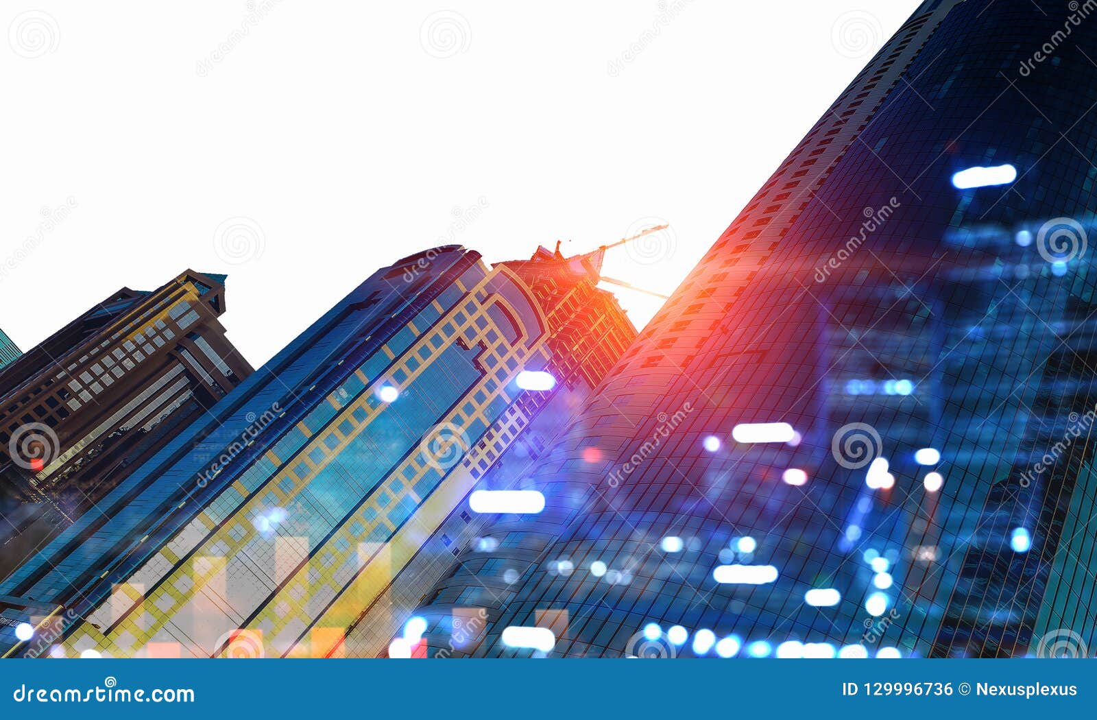 Business center background stock photo. Image of modern - 129996736