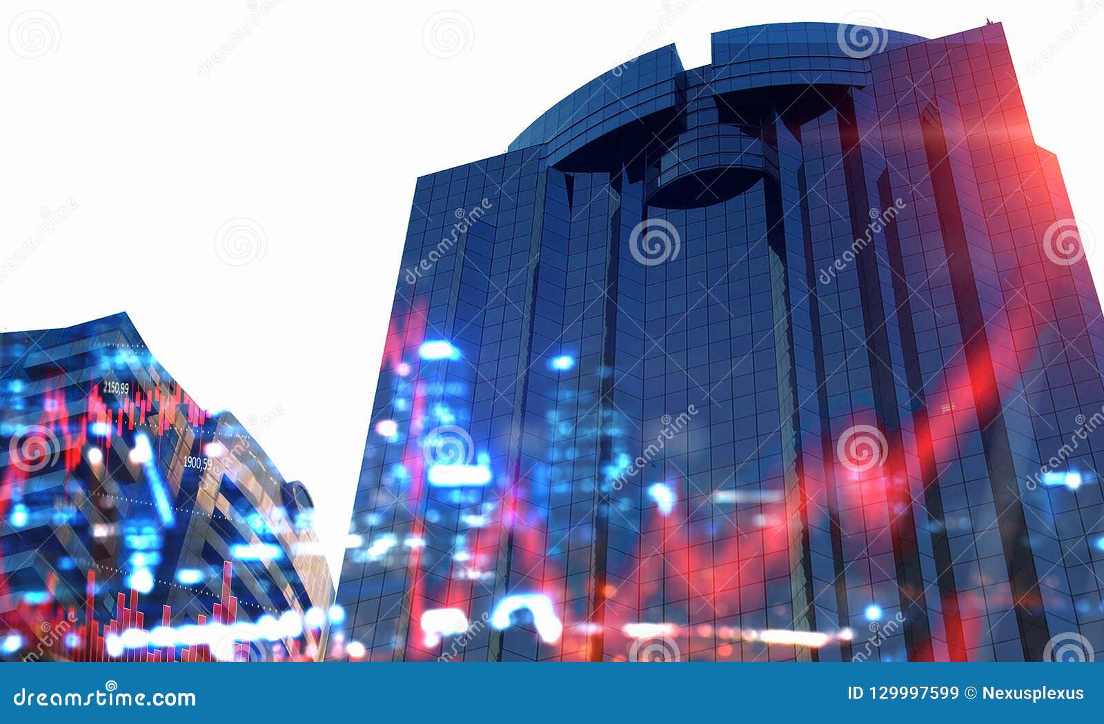 Business center background stock image. Image of investment - 129997599