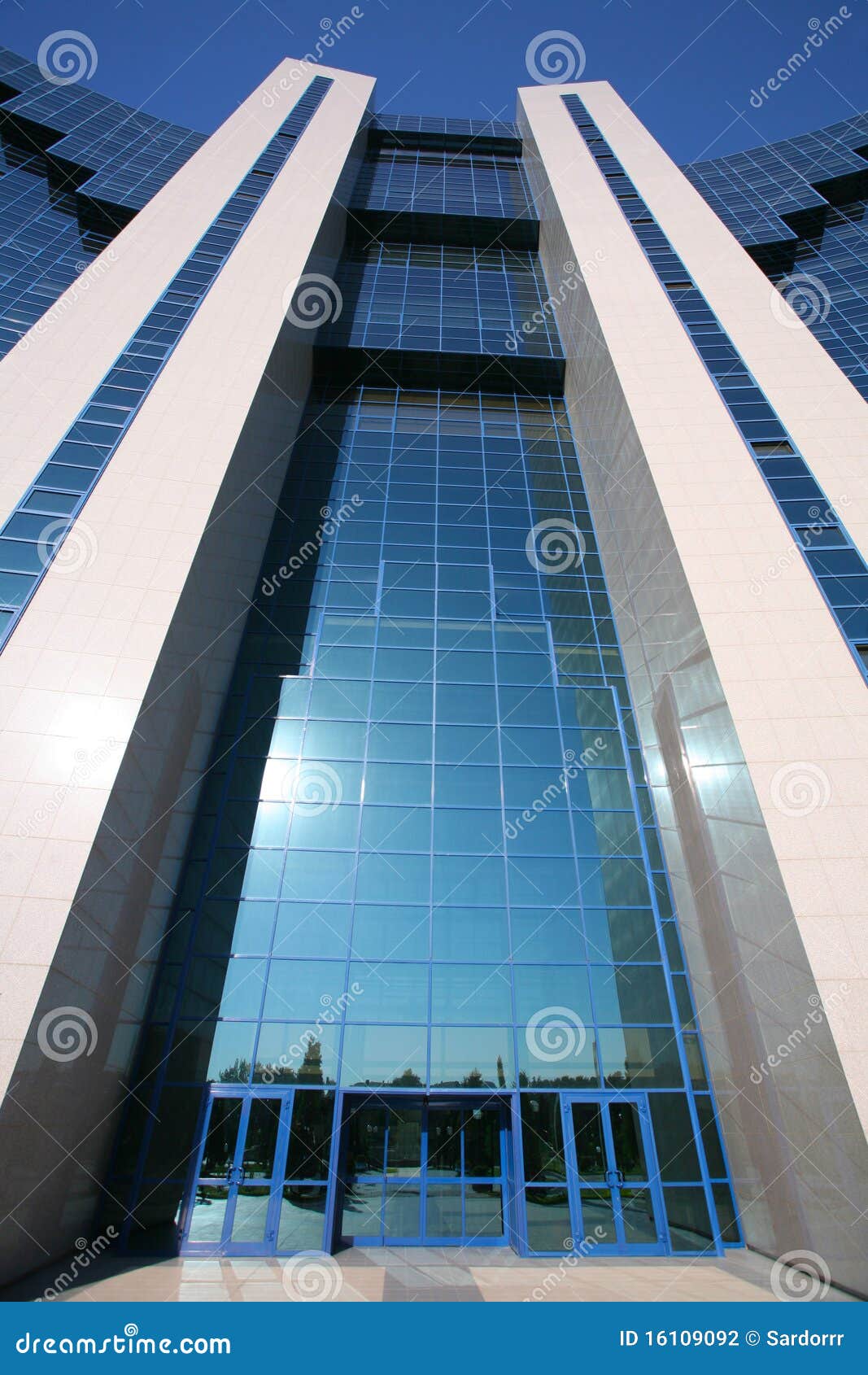 Business Center Building Background Stock Photo - Image of high ...