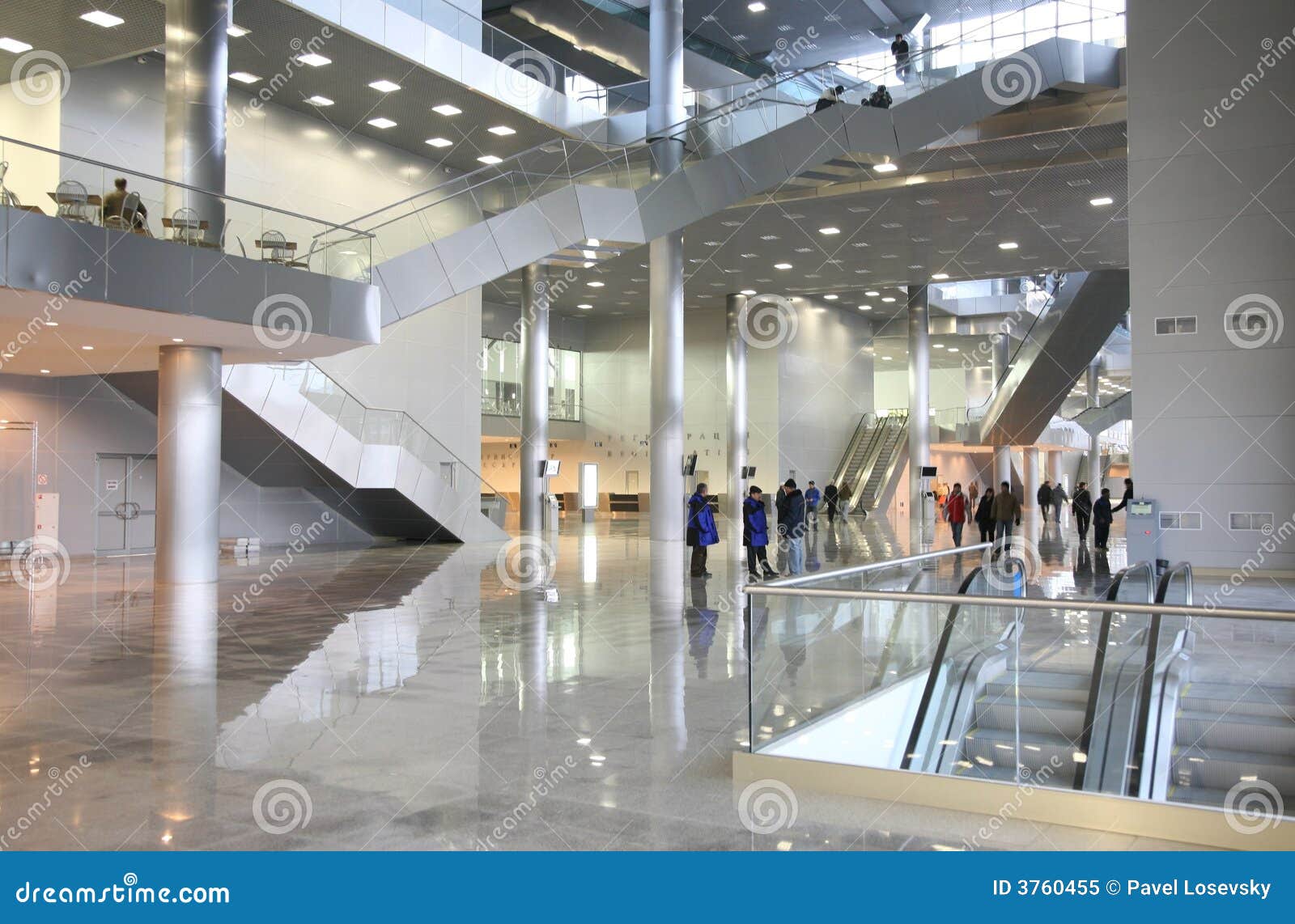 Business center hall stock image. Image of construction - 3760455